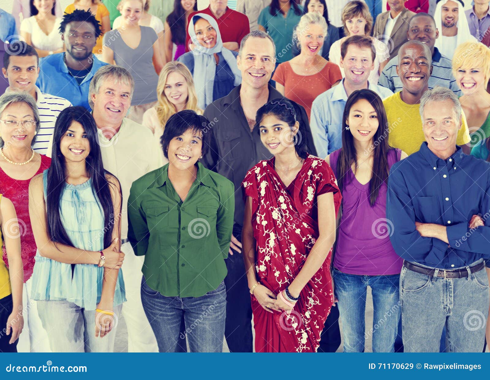 Large Group of Multiethnic People Diversity Concept Stock Image - Image ...