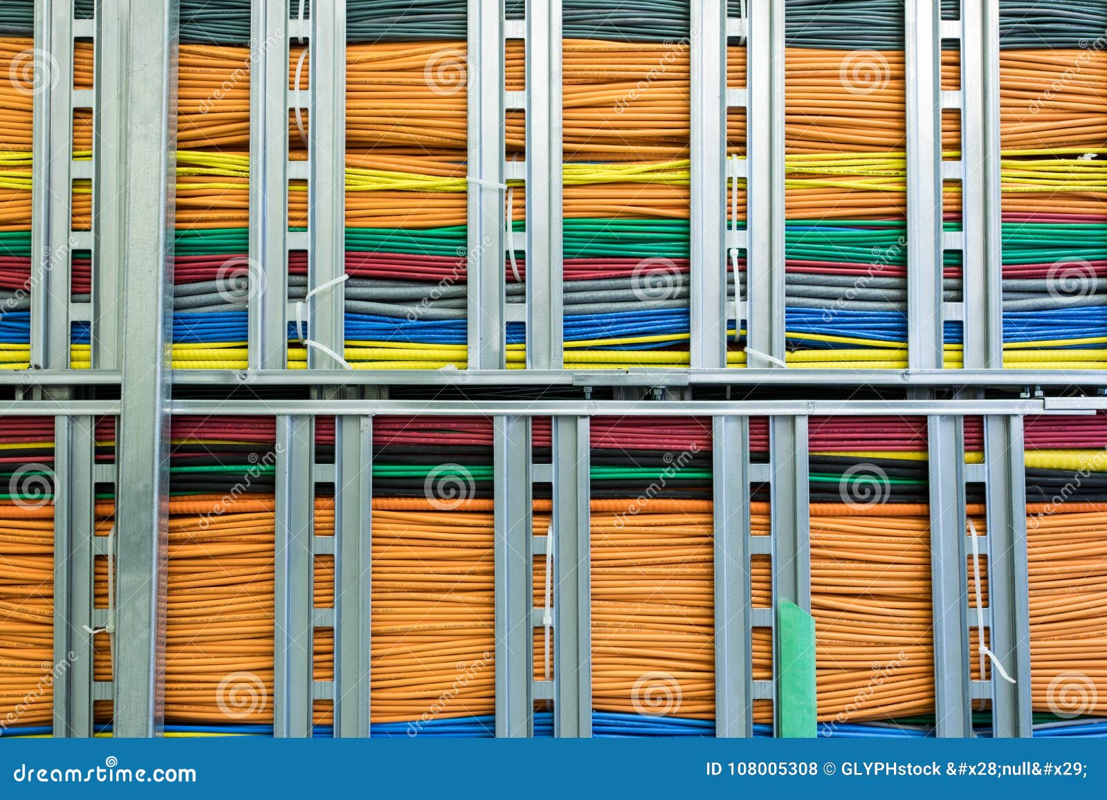 Bundles of Network Cable stock photo. Image of internet - 108005308