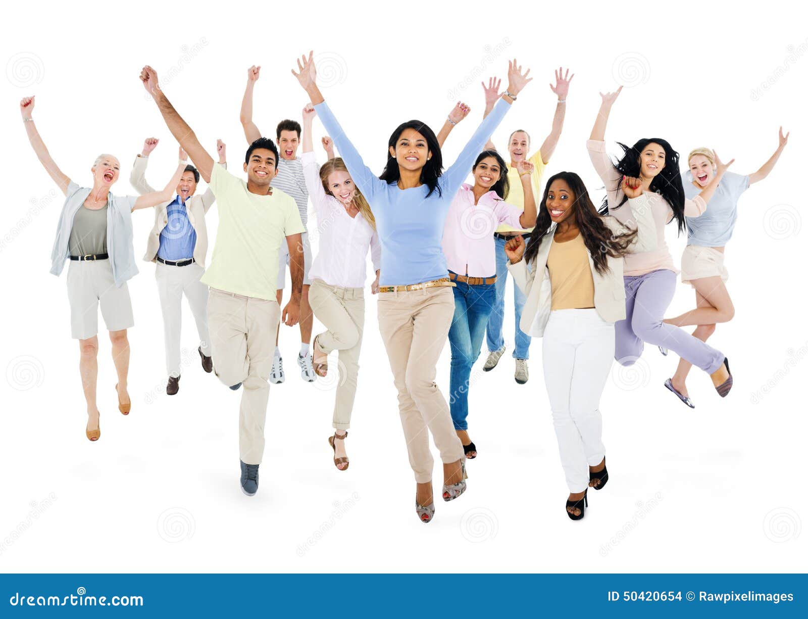 Large Group of People Celebrating Stock Photo - Image of indian ...