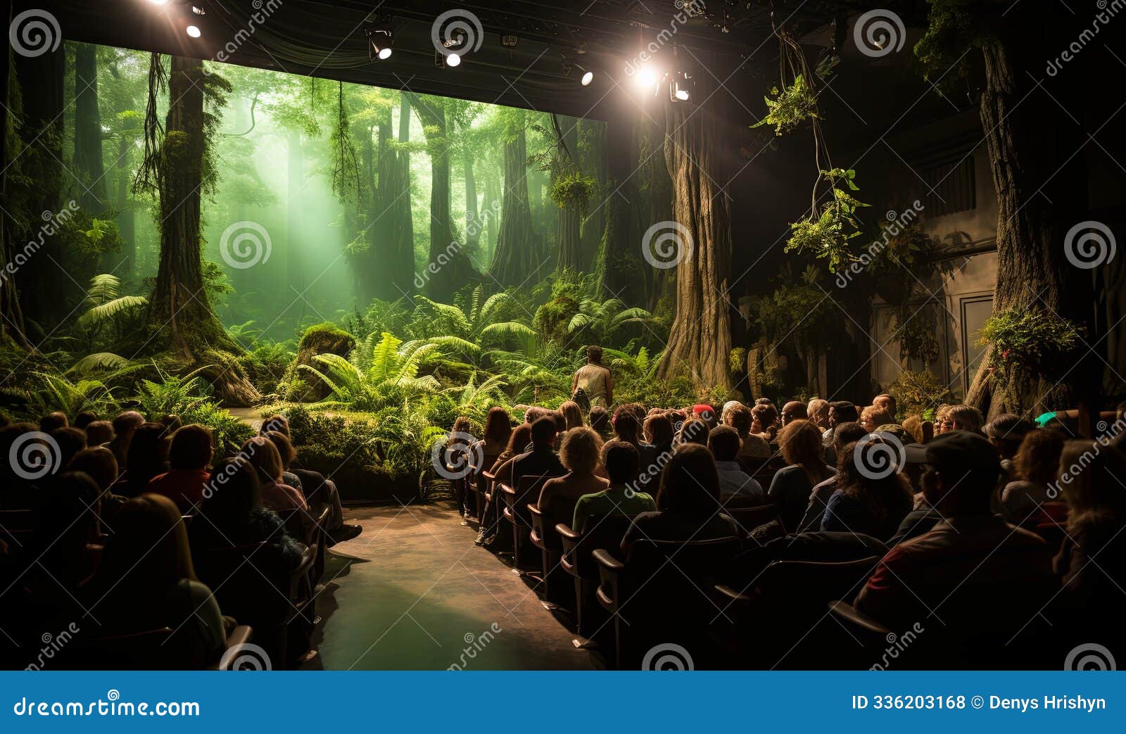 Large Group of People Sitting in Front of Stage Stock Photo - Image of ...