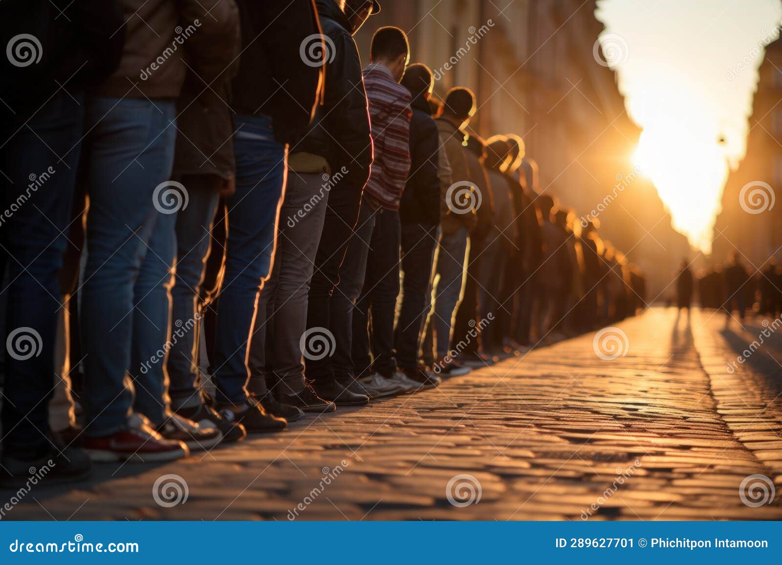 Large Group of People Waiting in Line - Generative AI Stock ... Large Group of People Waiting in Line - Generative AI Stock ...