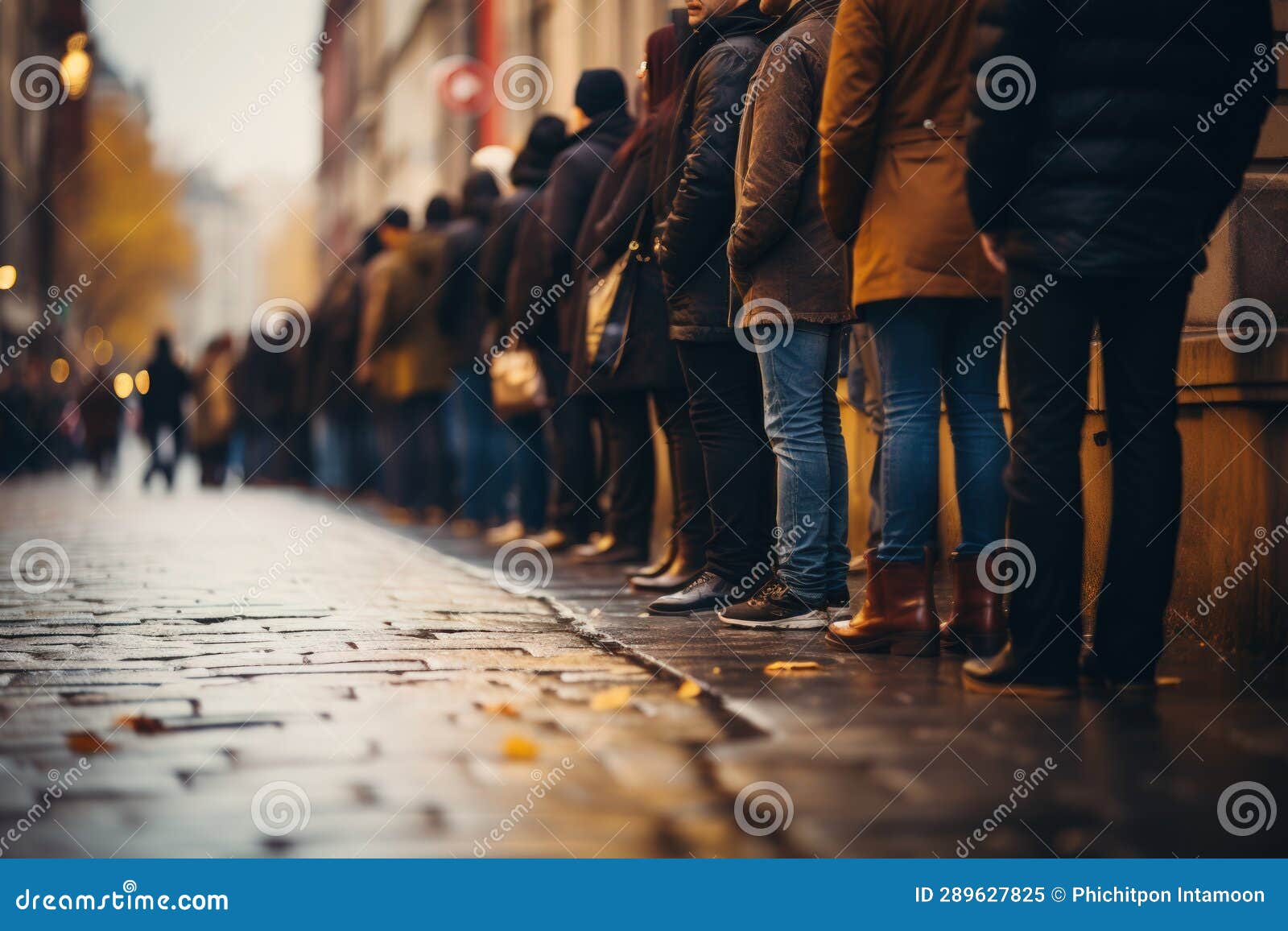 Large Group of People Waiting in Line - Generative AI Stock Image ... Large Group of People Waiting in Line - Generative AI Stock Image ...