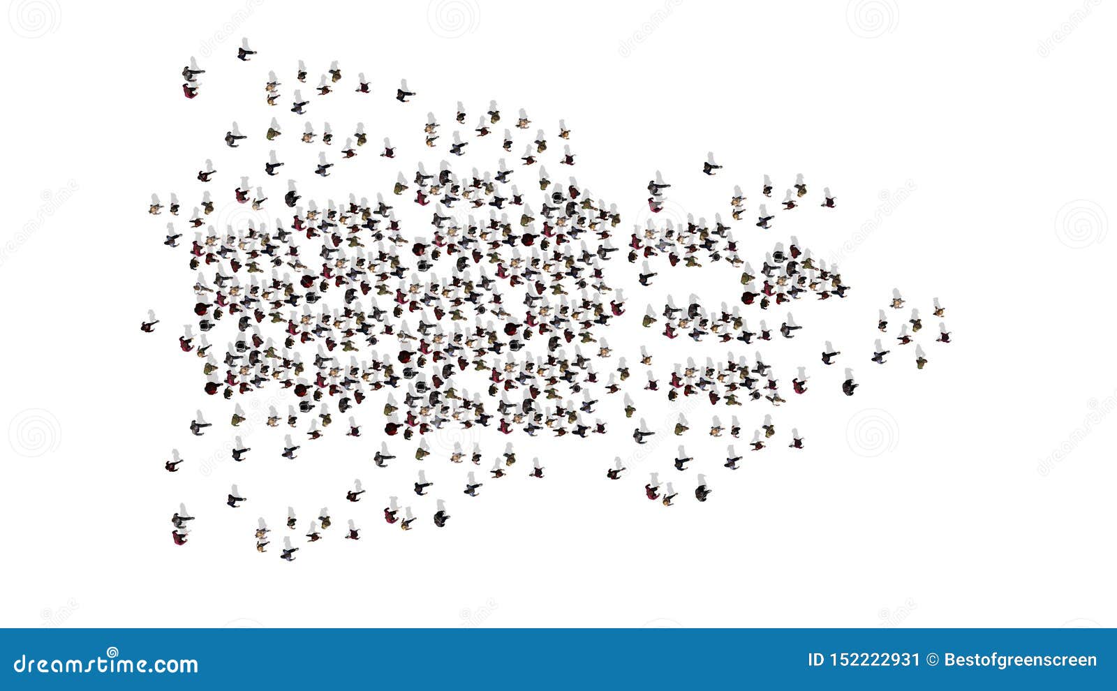 People Top View. Male And Female Characters View From Above, Walking ...