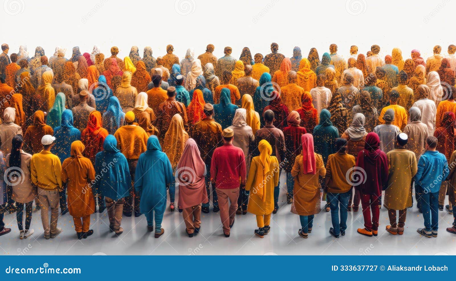 A Large Group of People. World Population Day Stock Image - Image of ...