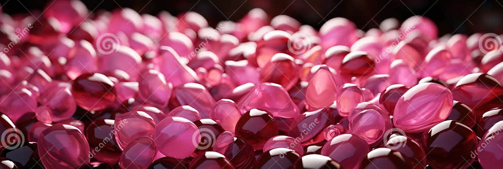 A Large Group of Pink and Red Stones Stock Illustration - Illustration ...