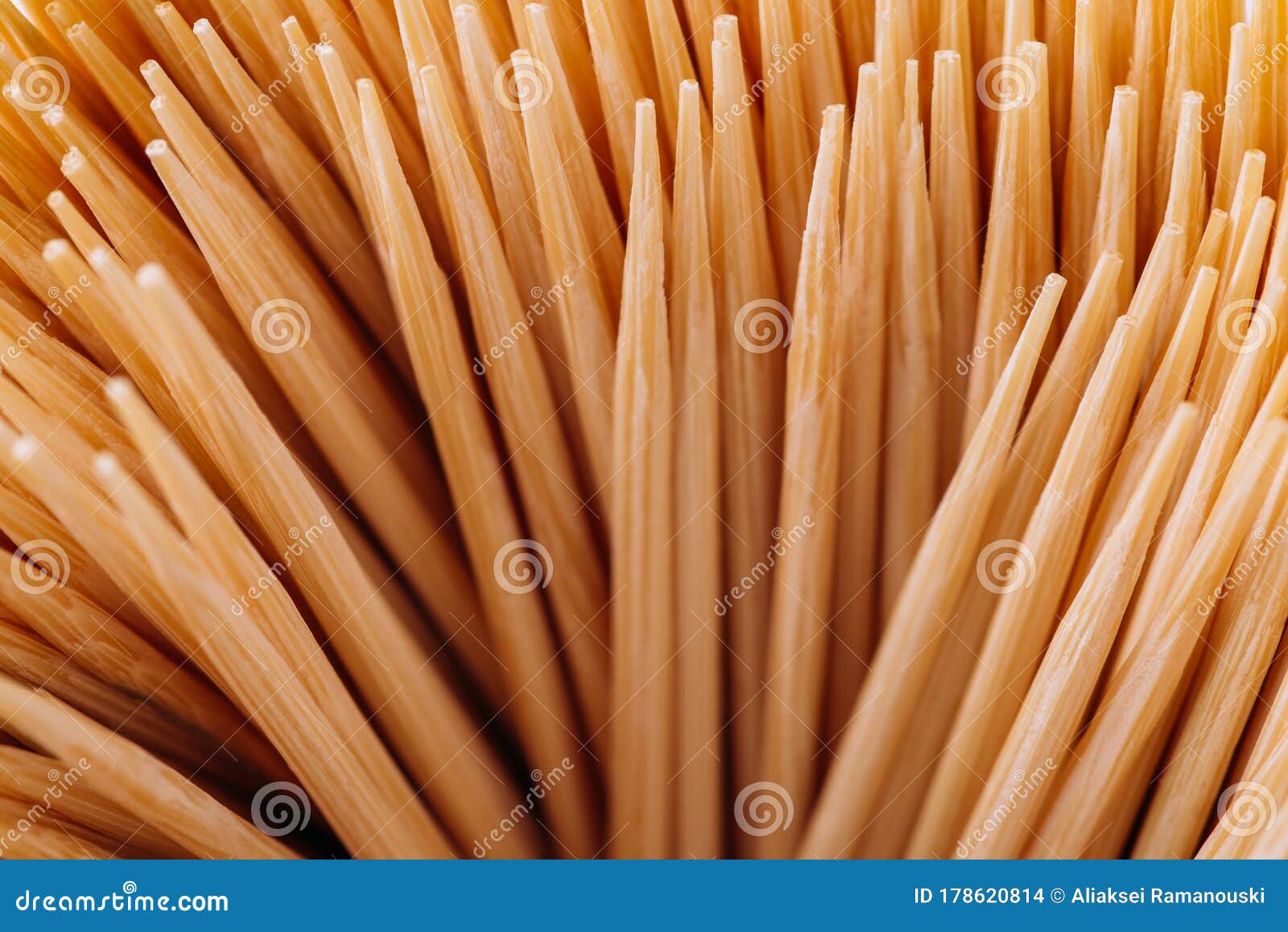 A Large Group of Pointed, Sharp Toothpicks Made of Wood Close-up ...