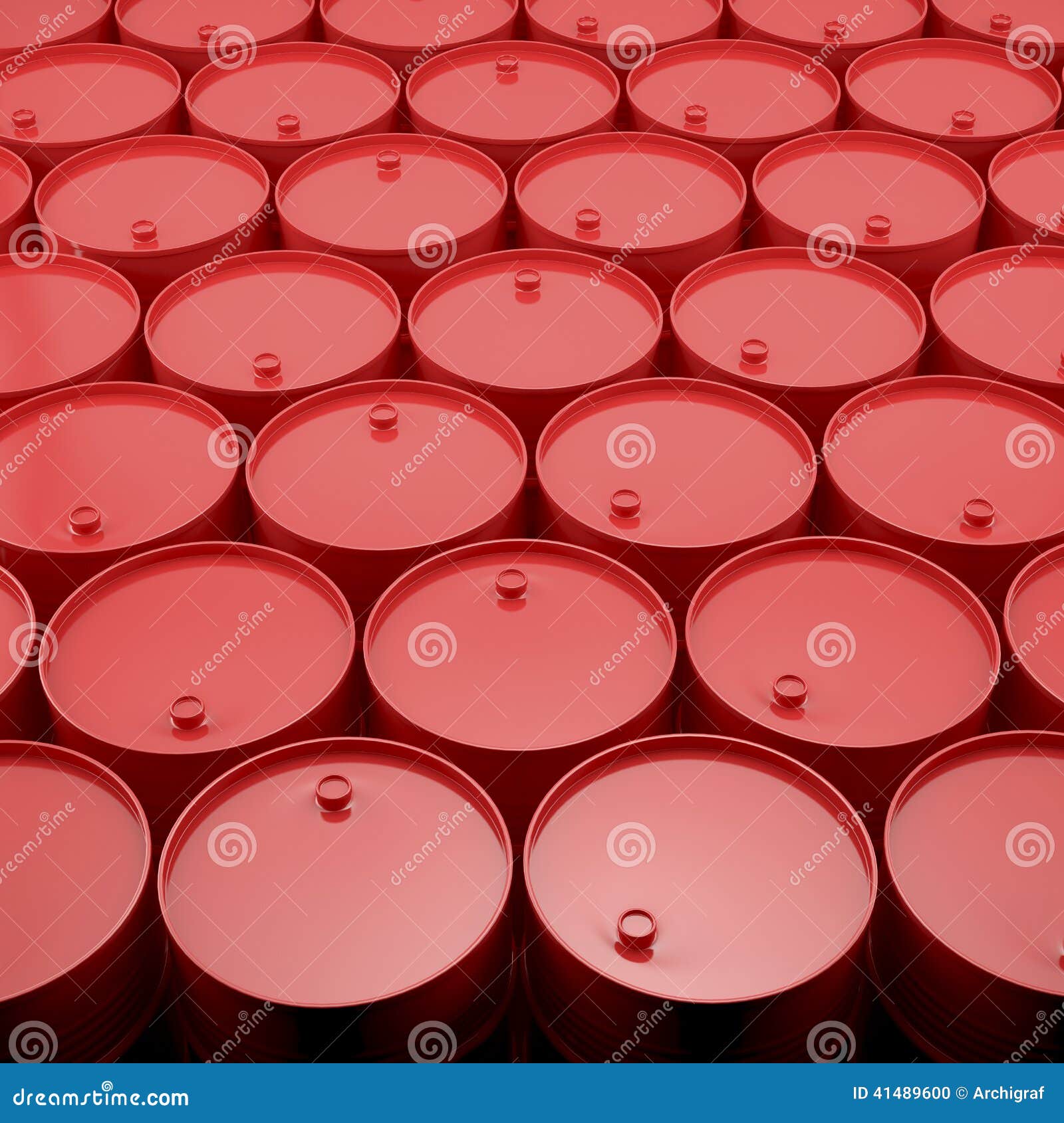 Large Group of Red Barrels. Stock Photo - Image of safety, hazard: 41489600