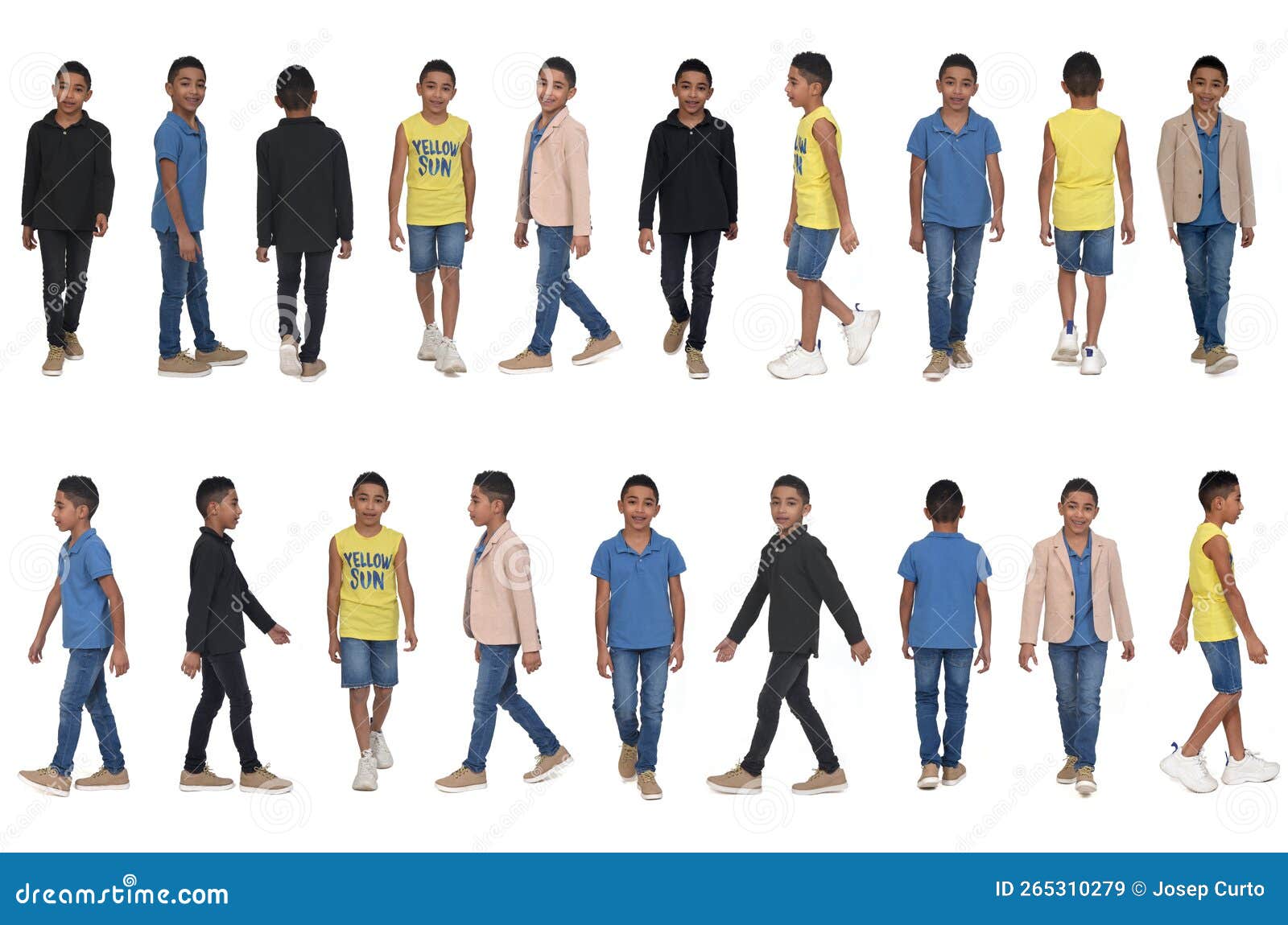 Large Group of Same Men Various Outfits Walking Stock Image - Image of ...