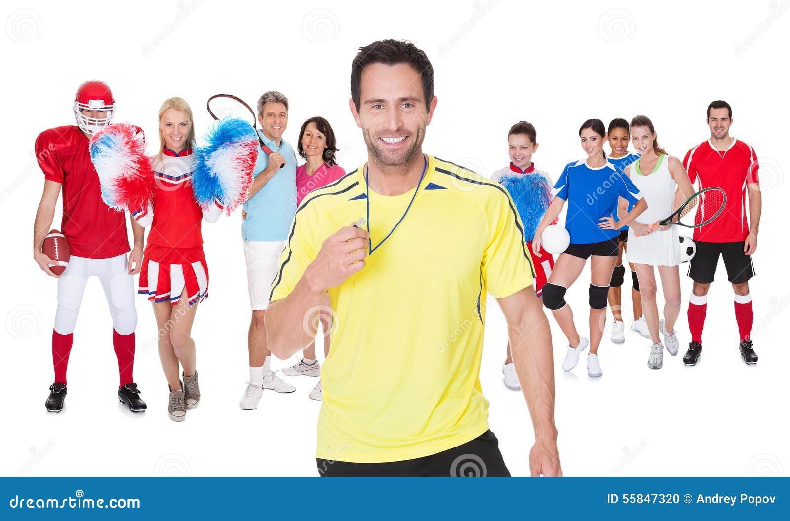 Large Group of Sports People Stock Photo - Image of judge, large: 55847320