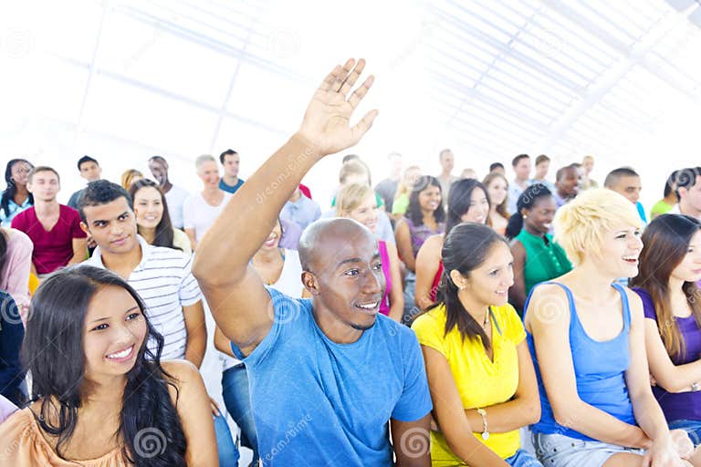 Large Group of Student in the Conference Room Stock Photo - Image of ...