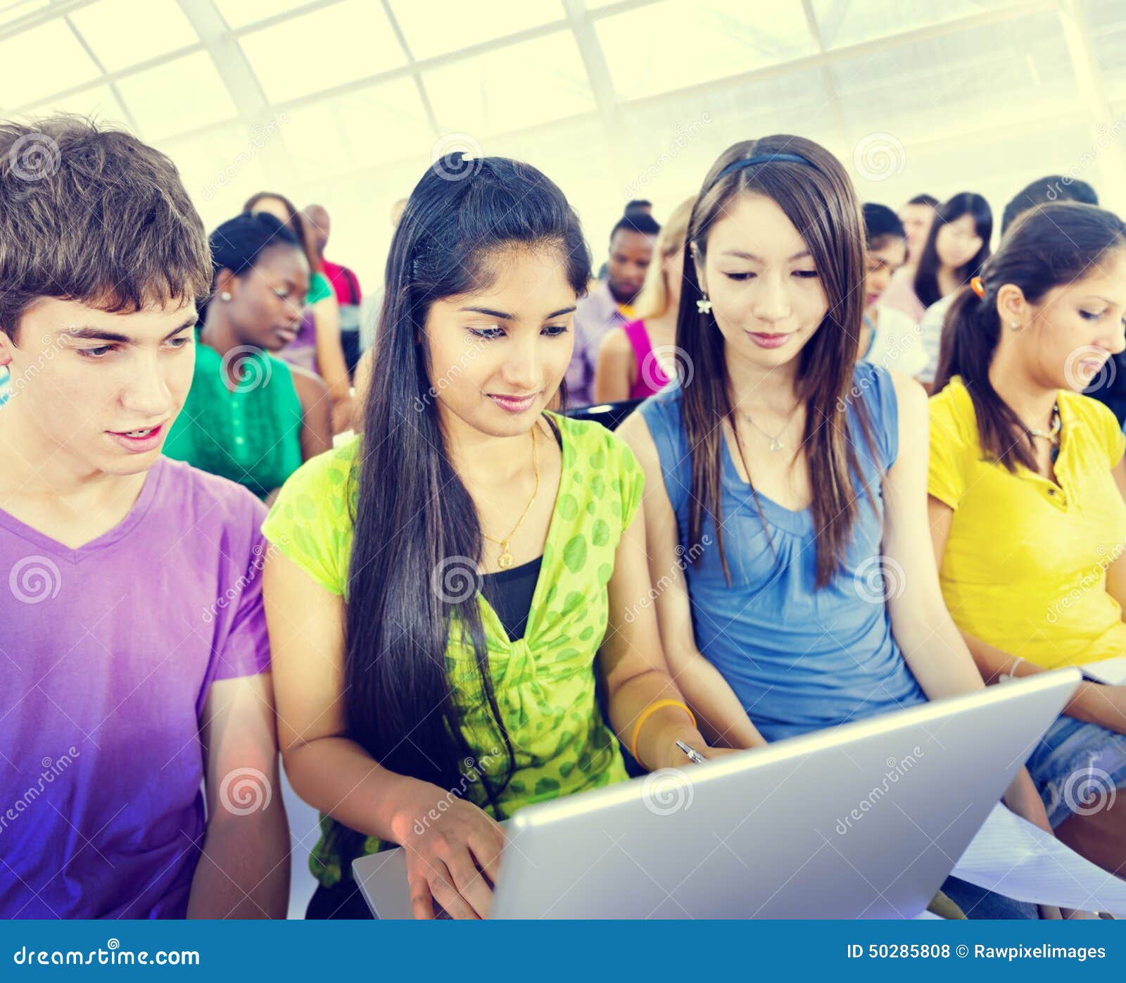 Large Group of Student Conference Seminar Training Concept Stock Photo ...