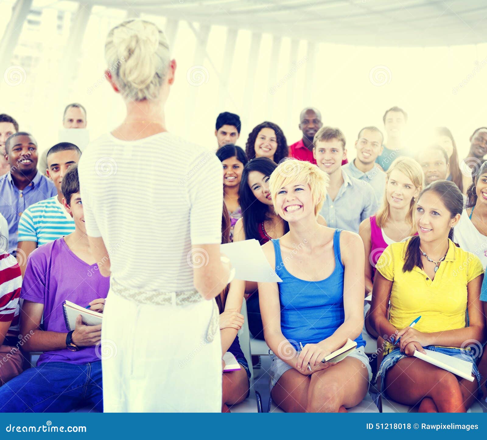 Large Group Student Lecture Hall Concept Stock Photo - Image of hall ...