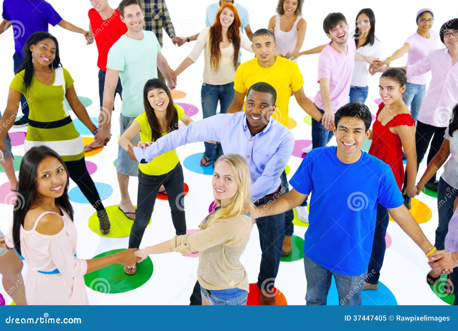Large Group of Students Connecting with Each Other Stock Image - Image ...