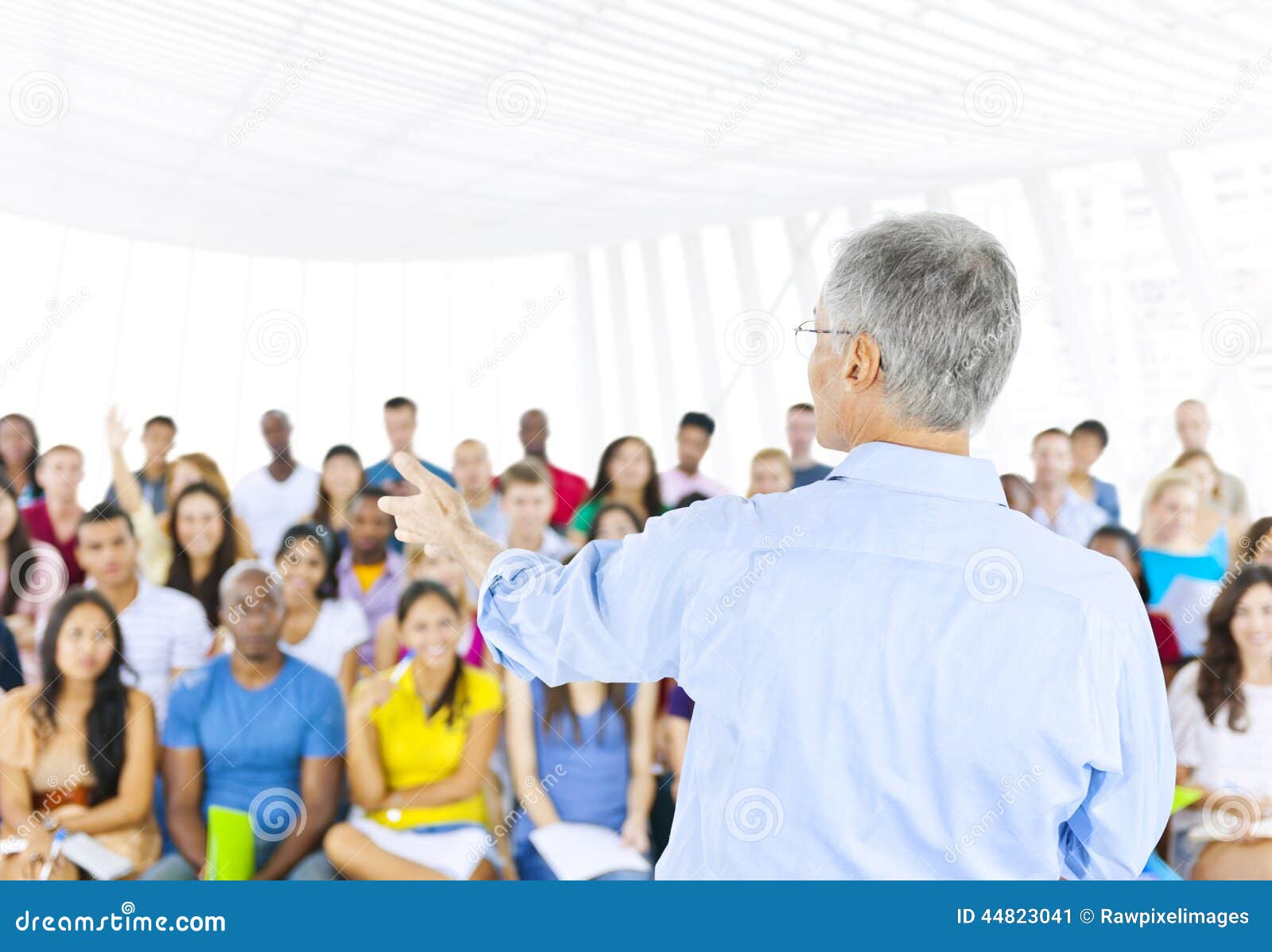Large Group of Students in Convention Center Stock Image - Image of ...