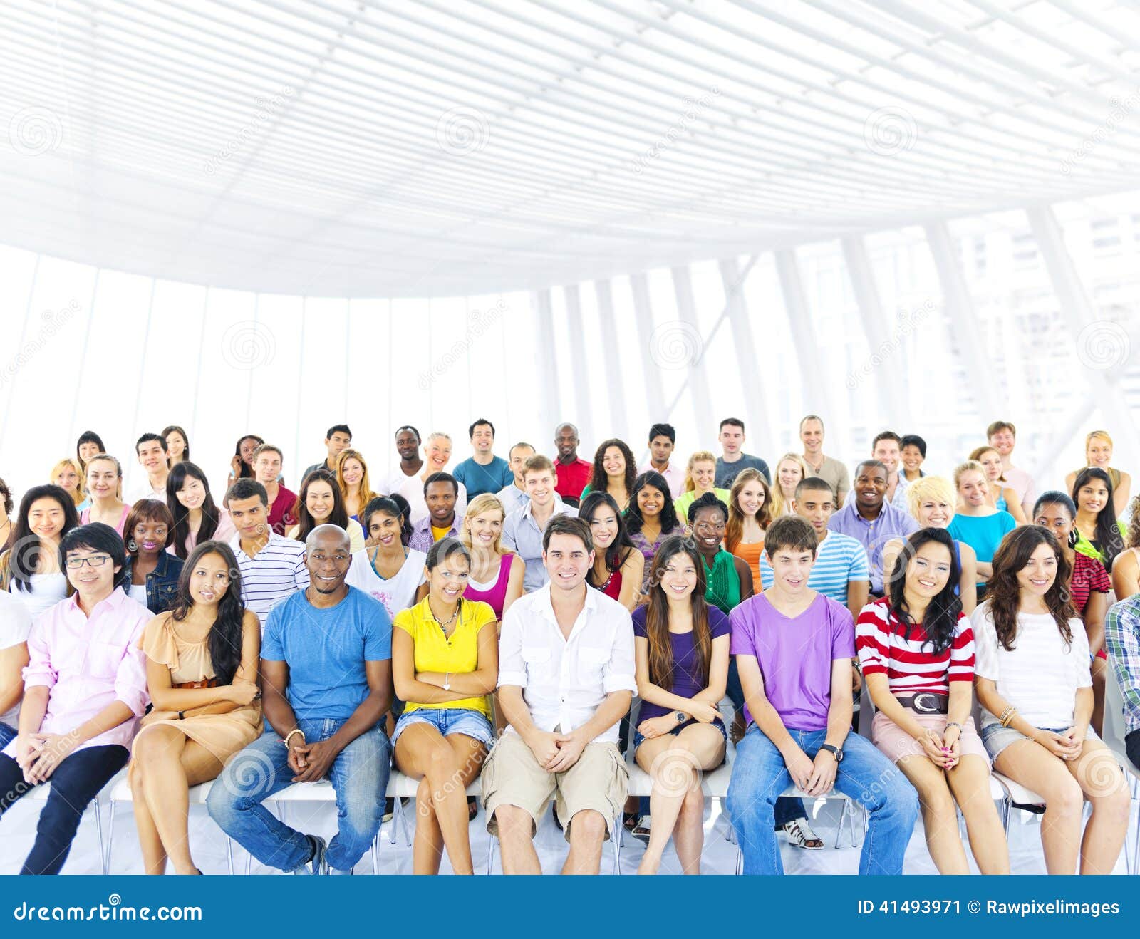 Large Group of Students in Lecture Room Stock Image - Image of ...