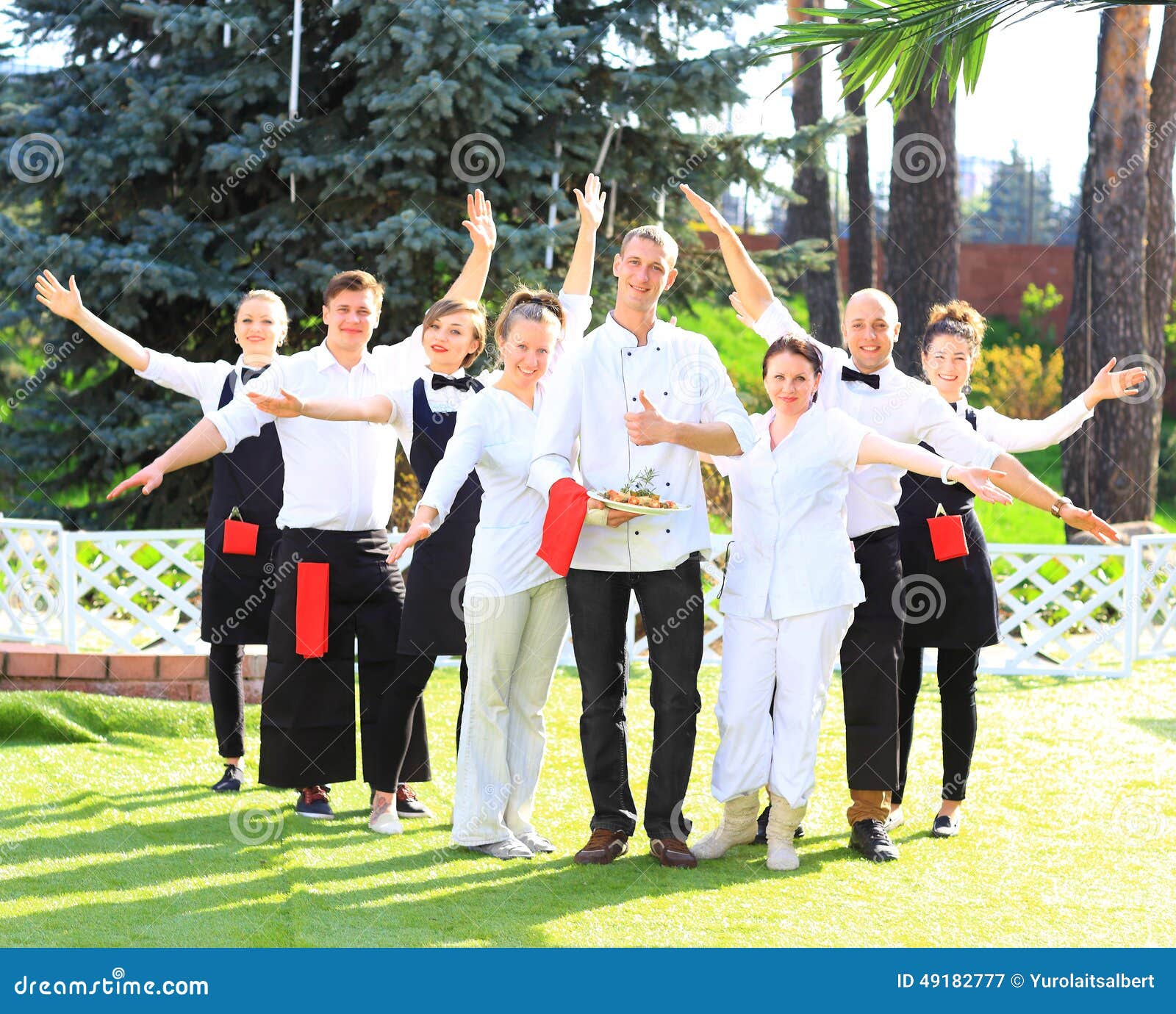 Large group of waiters stock image. Image of male, caucasian - 49182777