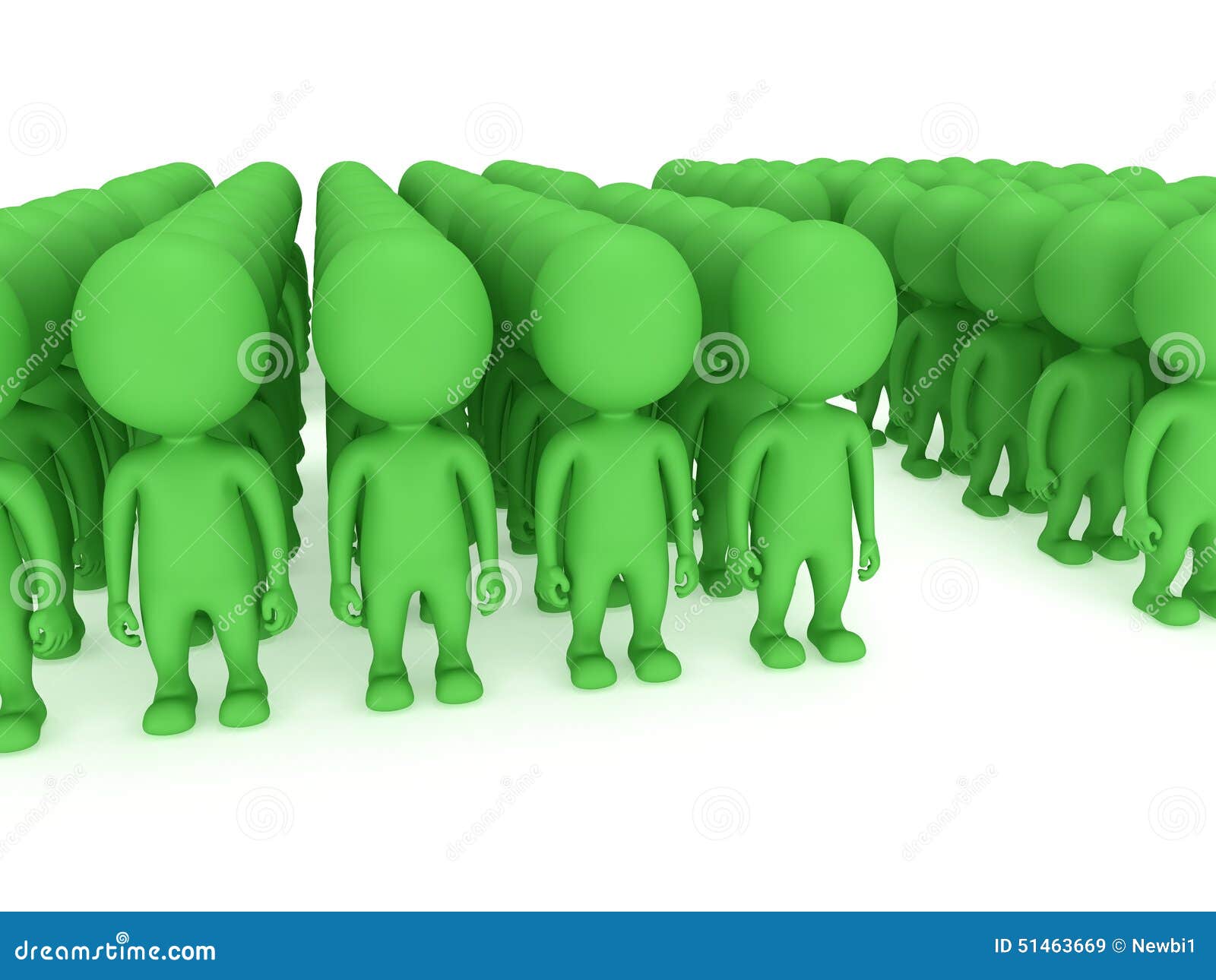 A Large Groups of People Stand on White Stock Illustration ...