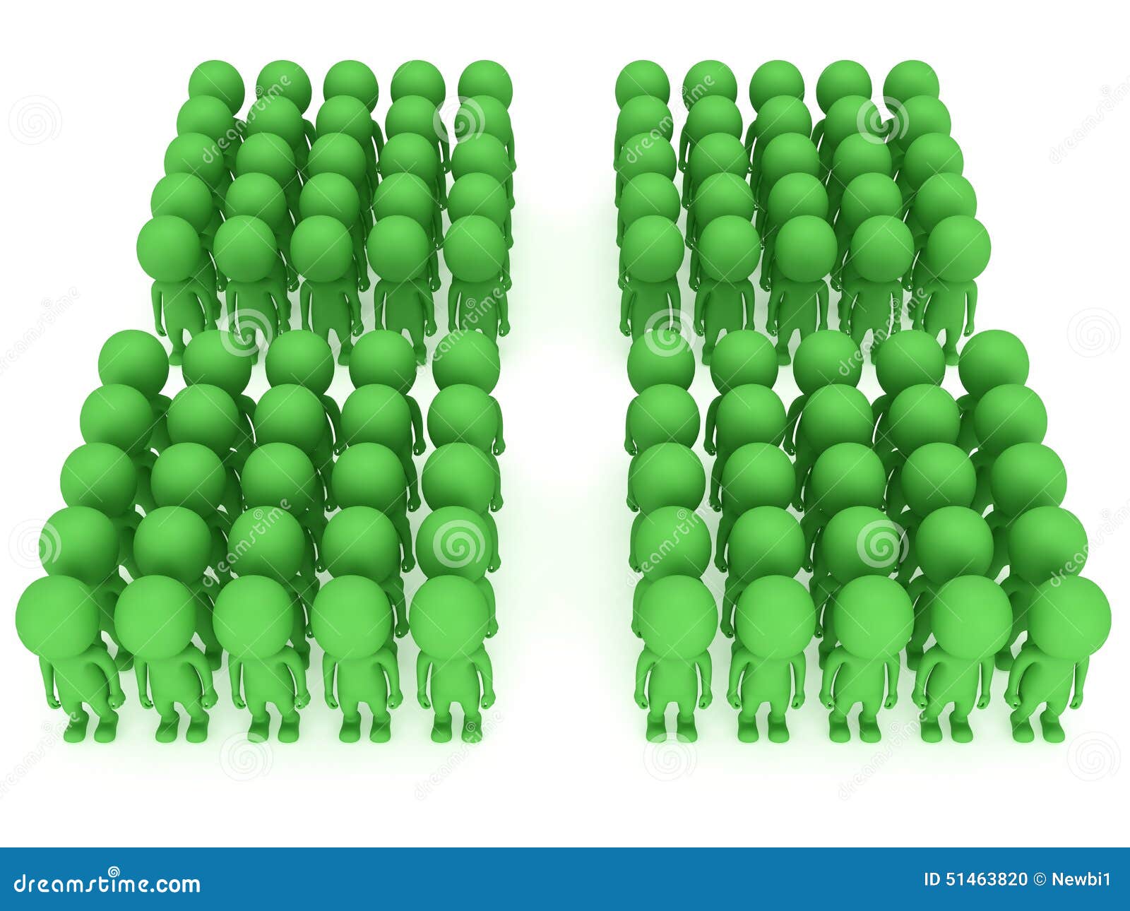 A Large Groups of People Stand on White Stock Illustration ...