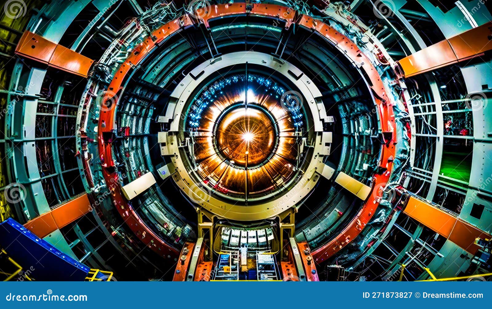 The Large Hadron Collider at Cern. Generative AI Stock Illustration - Illustration of ...