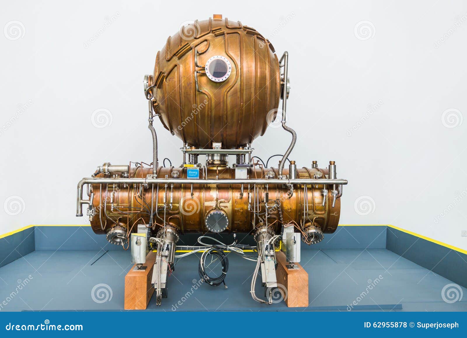 The large hadron collider stock illustration. Illustration of science ...