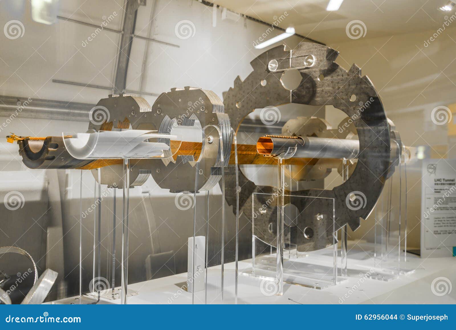 The large hadron collider stock illustration. Illustration of machine ...