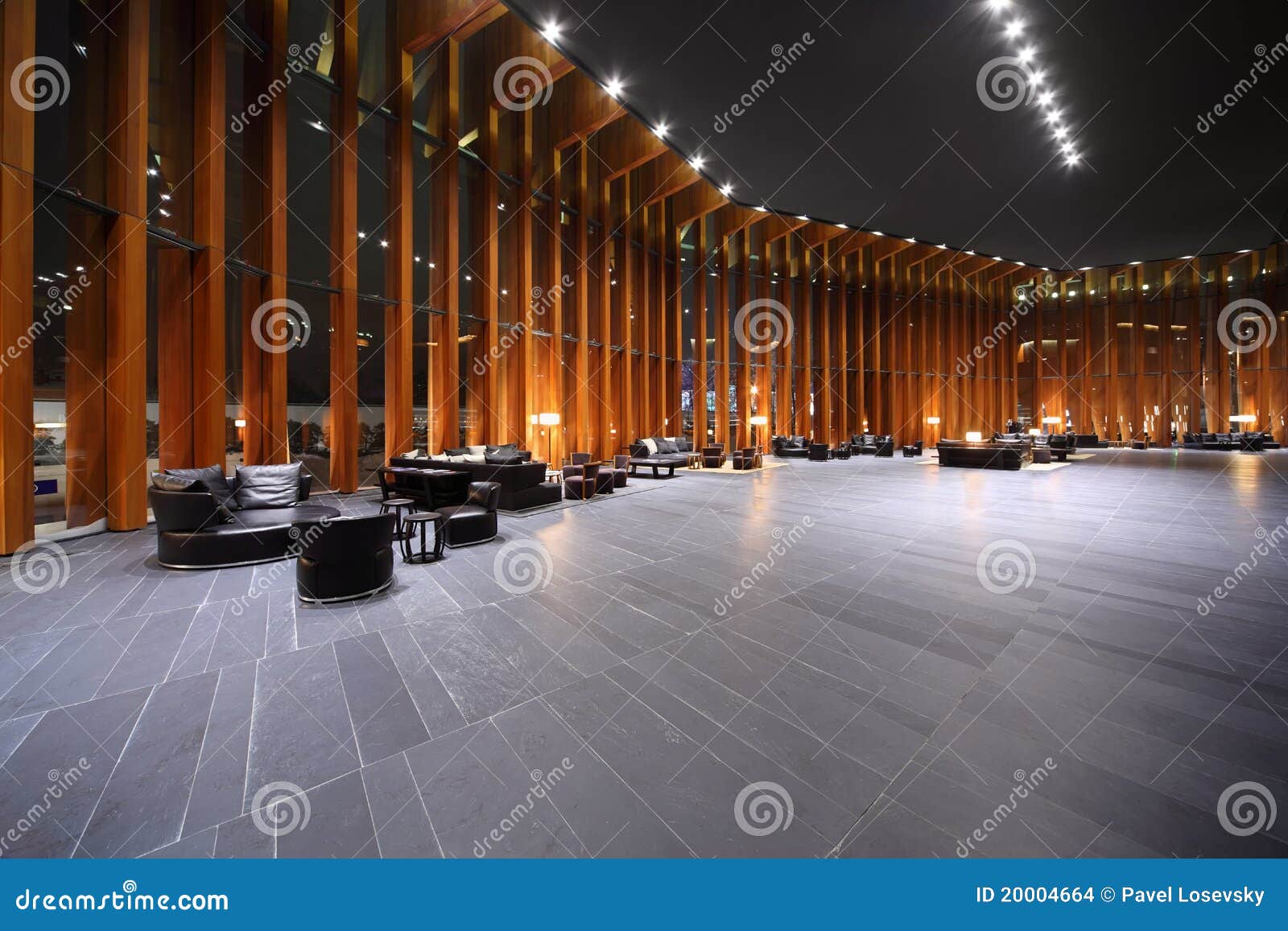 Large Hall with Areas for Rest Stock Photo - Image of light, bars: 20004664