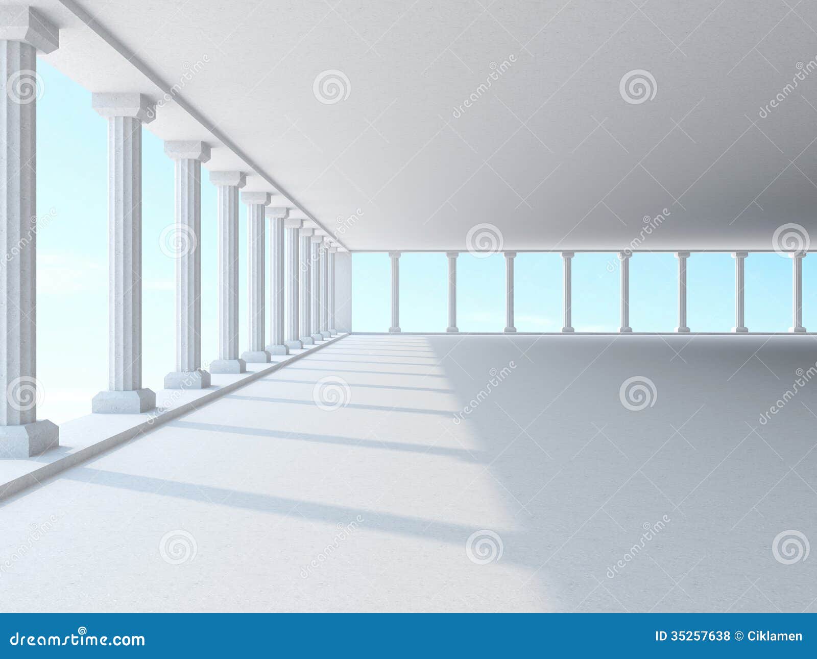 A large hall stock illustration. Illustration of building - 35257638