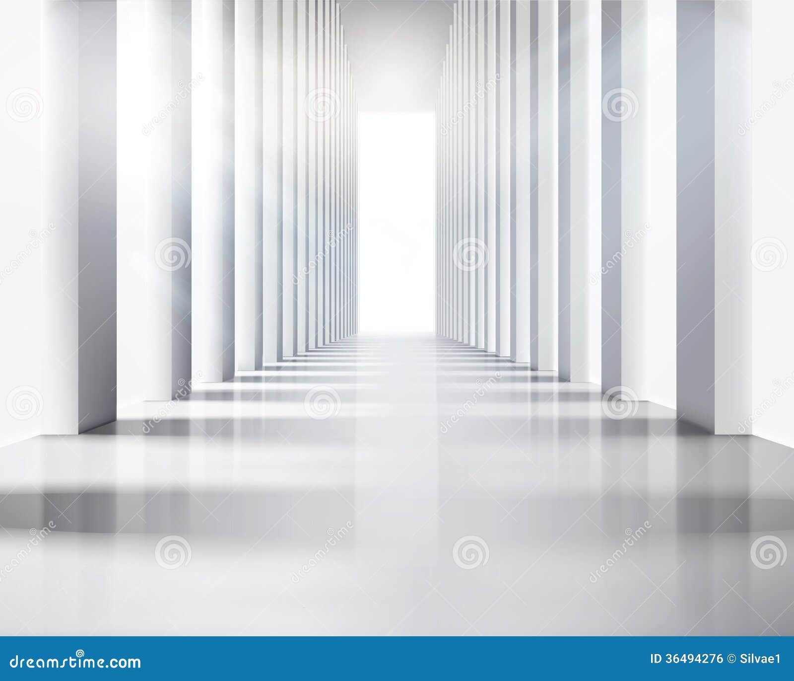 Large Hall. Vector Illustration. Stock Vector - Illustration of ...