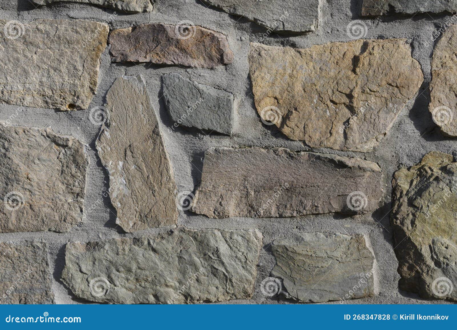 Large Hand-cut Stones in a Free Layout. Texture of Old Stone Stock ...