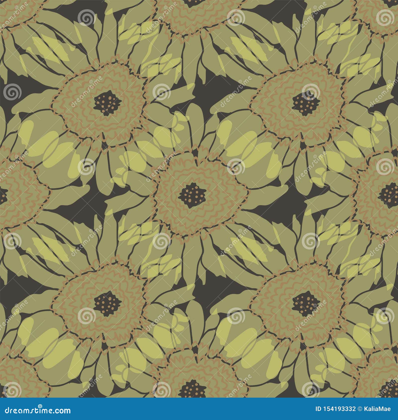 Dark Floral English Roses and Leaves Seamless Pattern Print. Vector ...