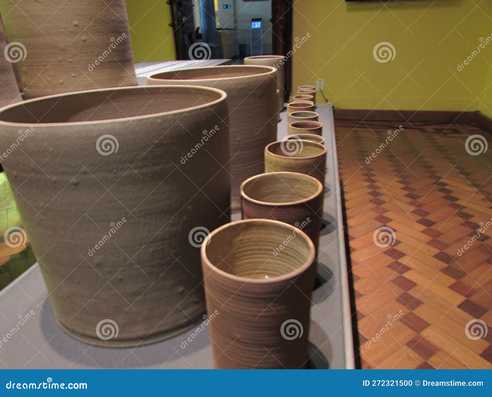 Large Handmade Ceramic Vases in an Arts and Crafts Museum Stock Photo ...