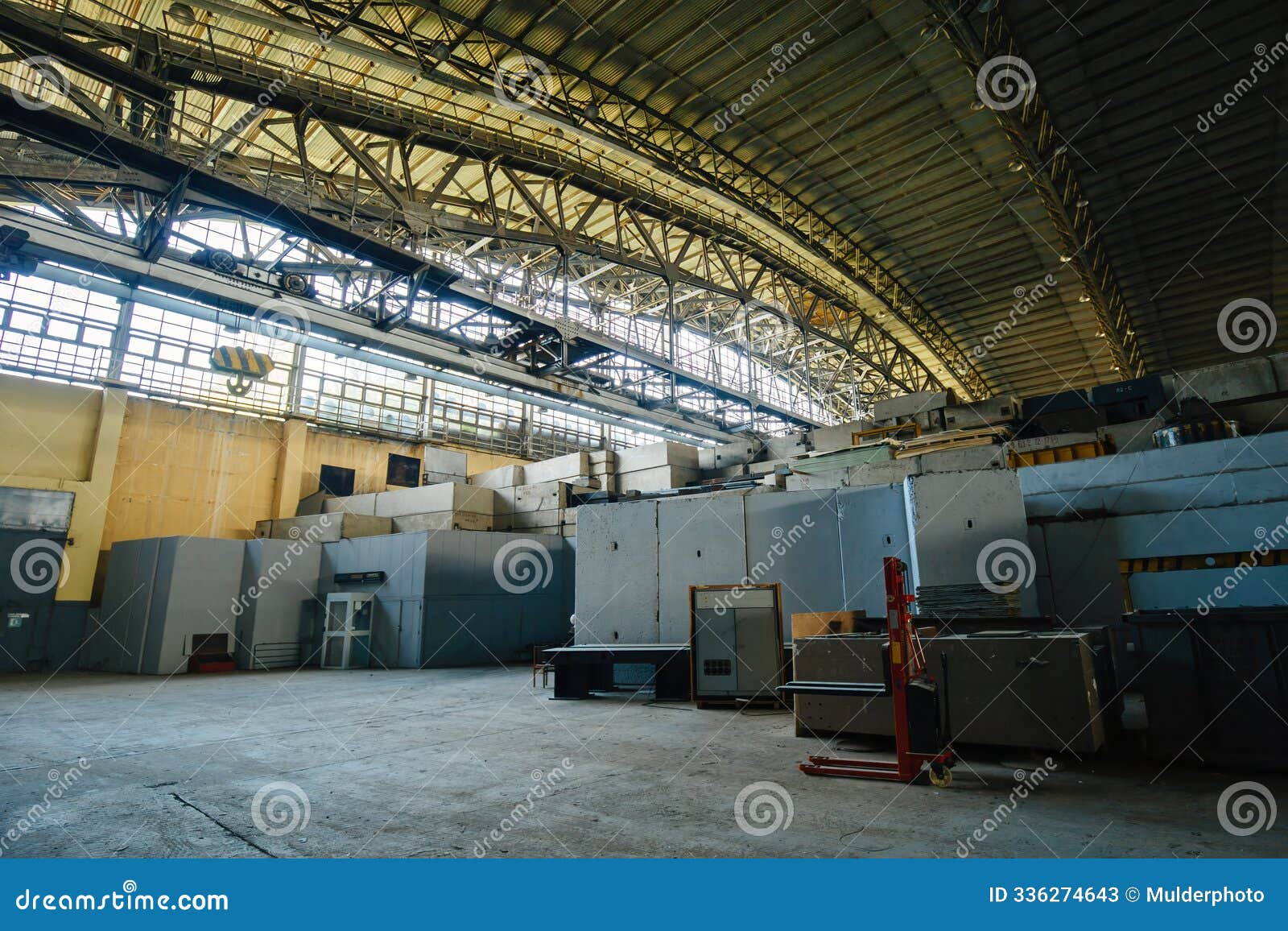 Large Hangar with Industrial and Laboratory Equipment Stock Image ...