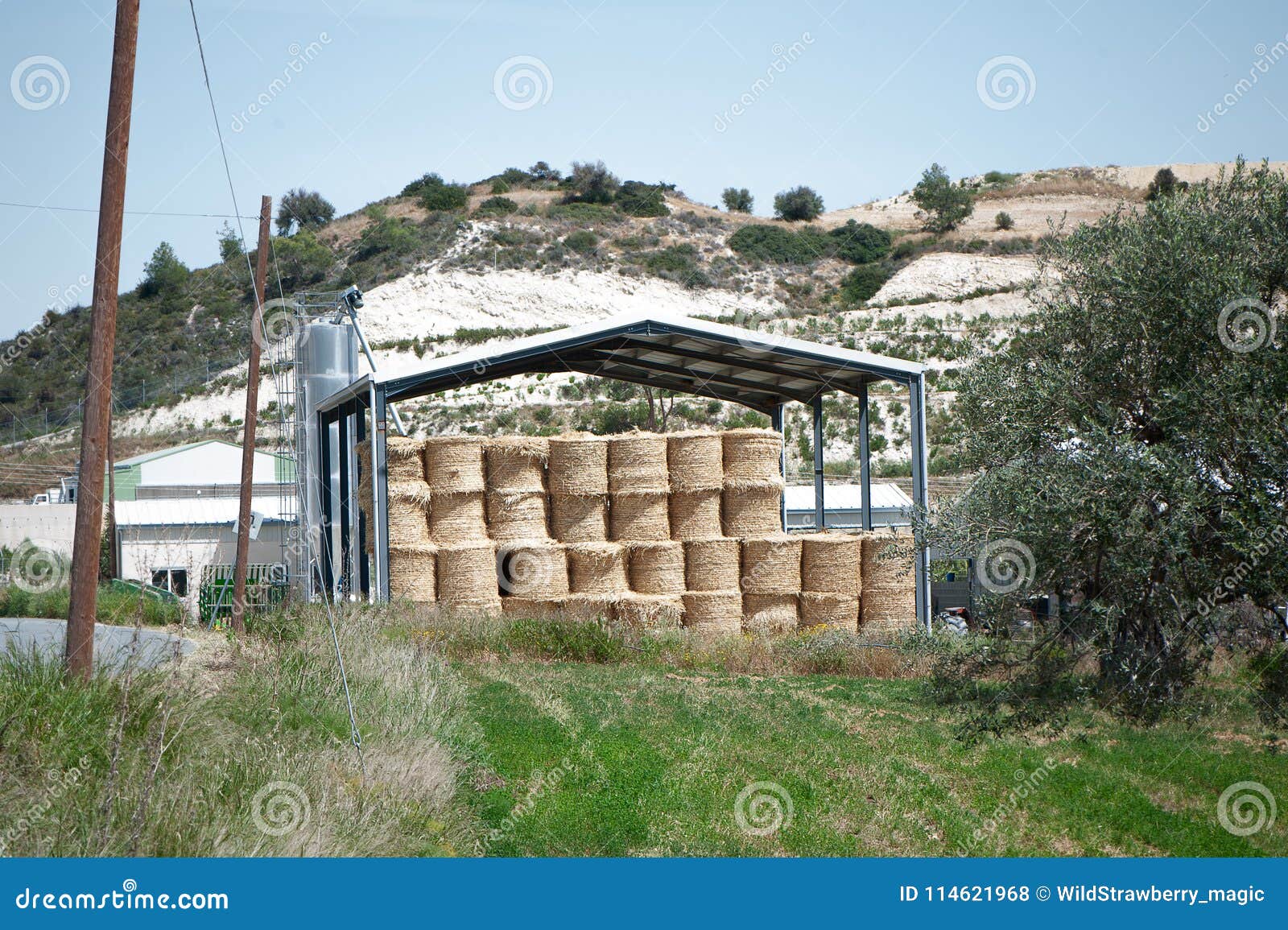 Large haystack stock photo. Image of cereal, haystack - 114621968