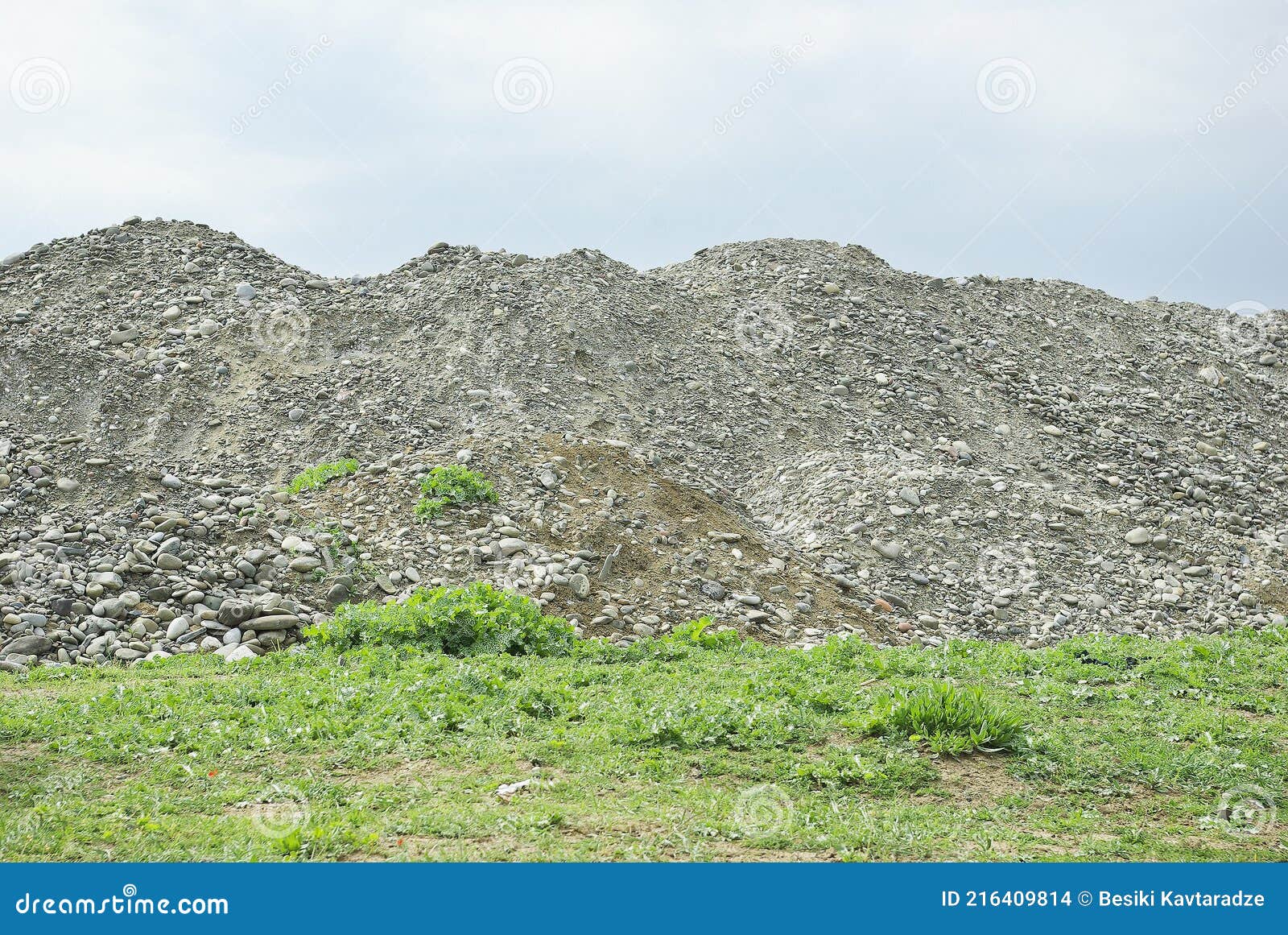 A Large Heap Earth and Stones Stock Photo - Image of embankment ...