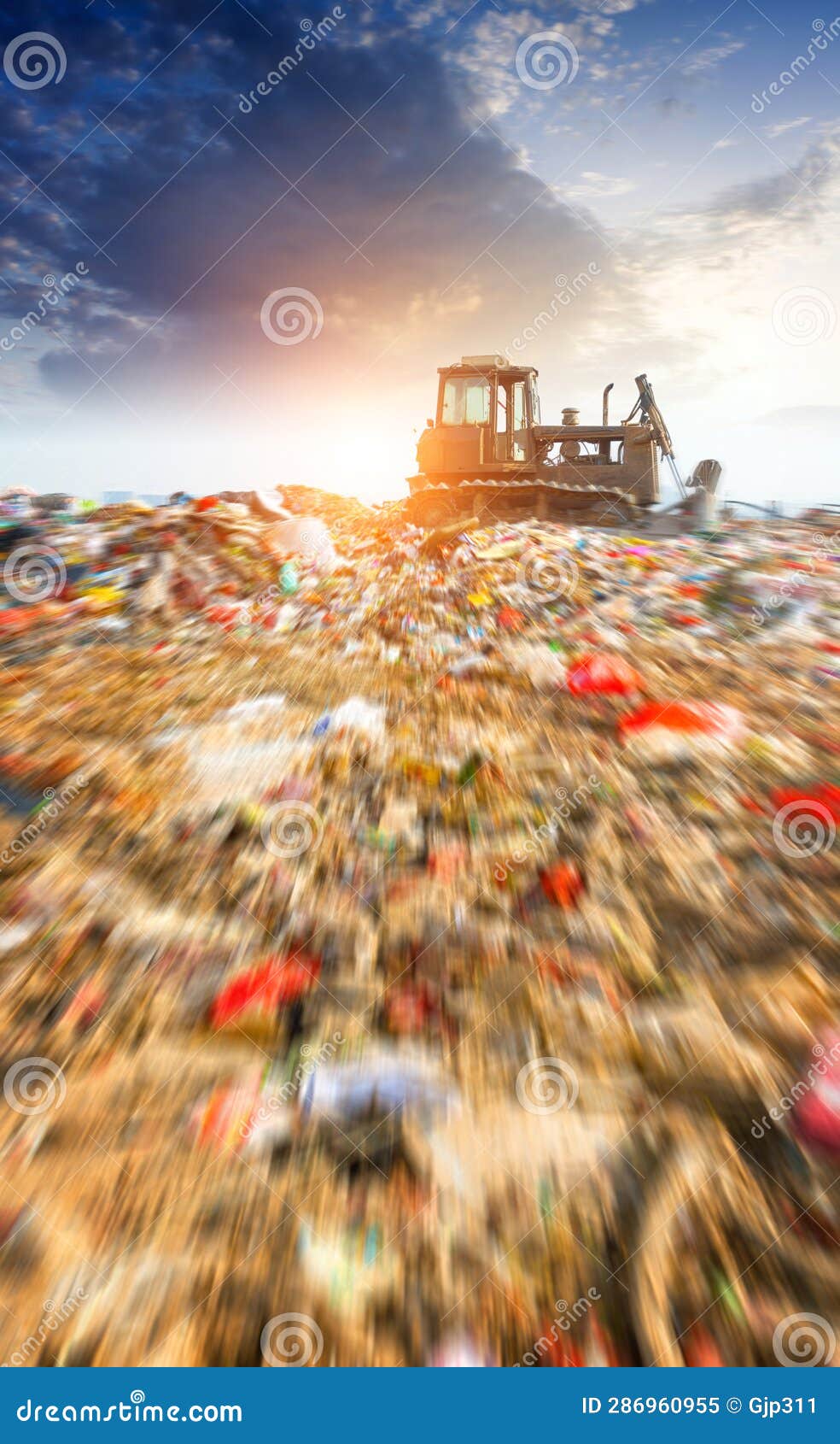 Large Heap of Garbage Inside a Processing Plant Stock Image - Image of ...