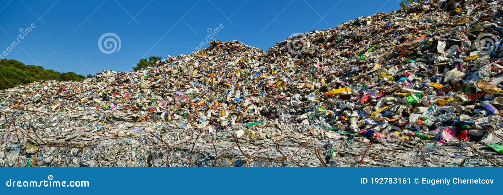 Large Heap of Garbage a Processing Plant Stock Image - Image of ...