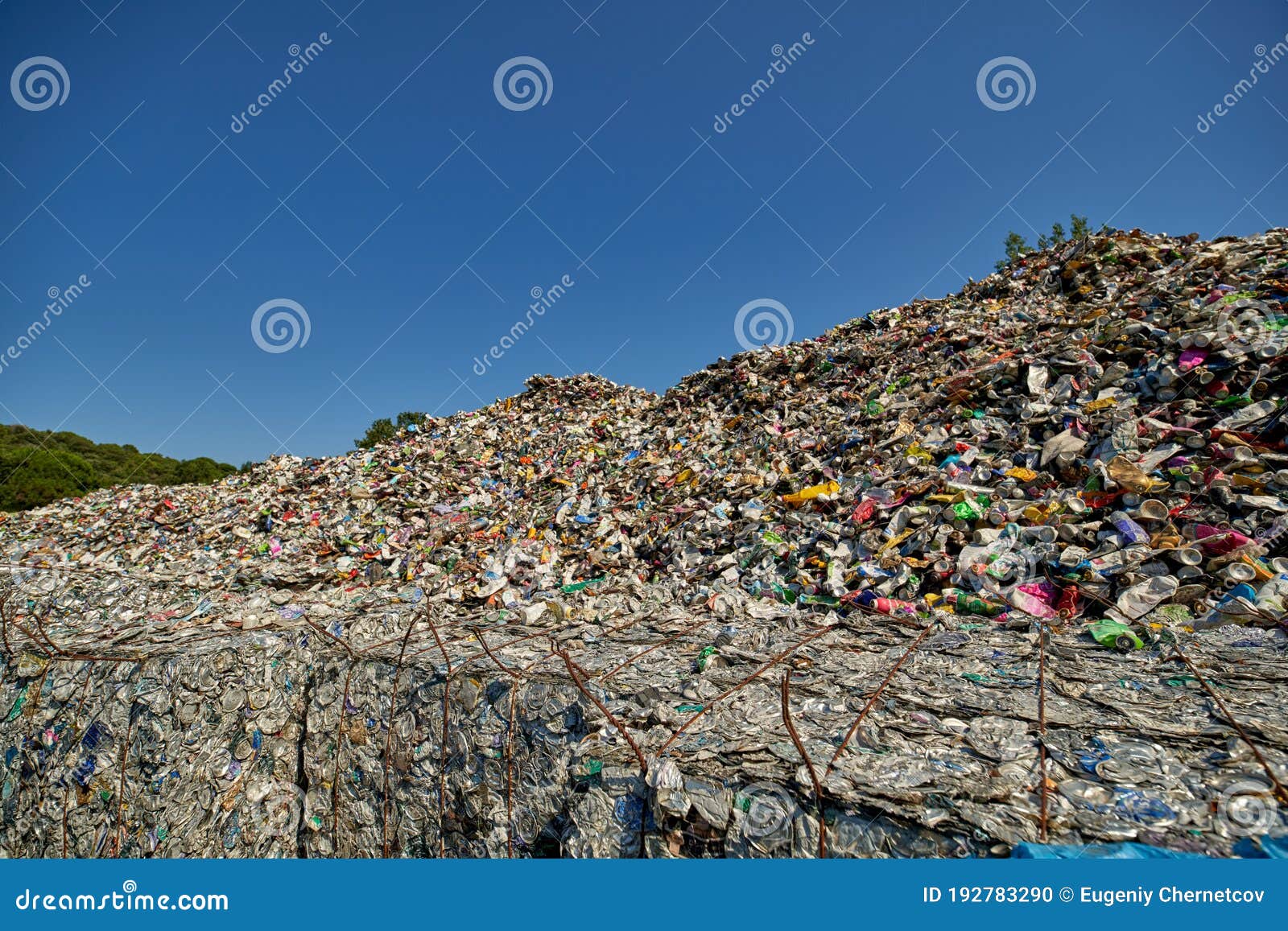 Large Heap of Garbage a Processing Plant Stock Photo - Image of junk ...