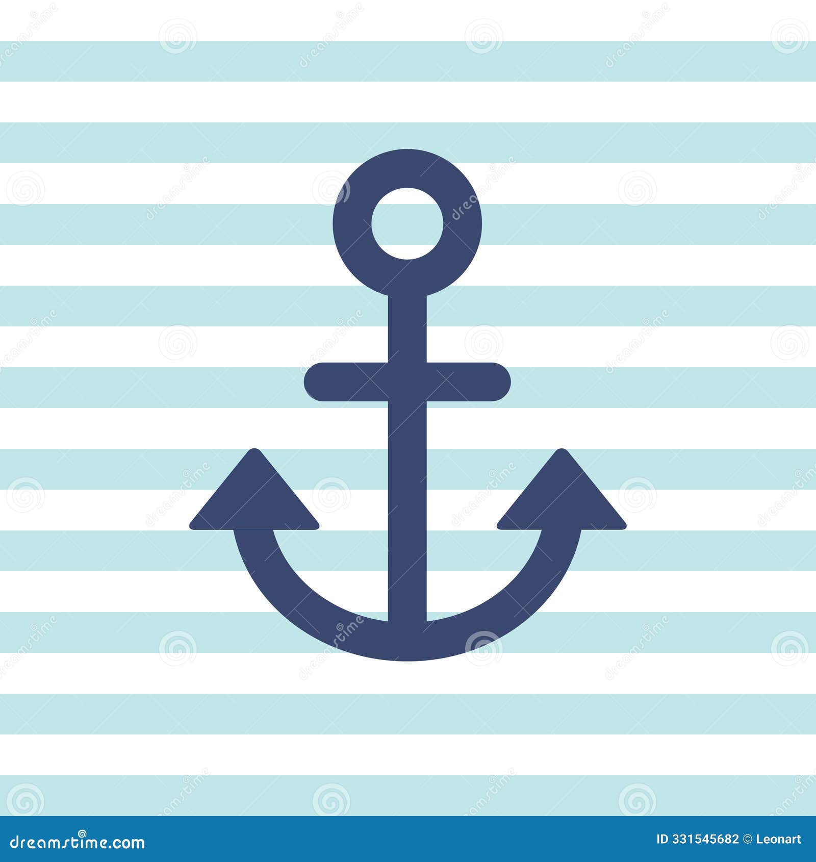 Large heavy anchor symbol stock vector. Illustration of square - 331545682