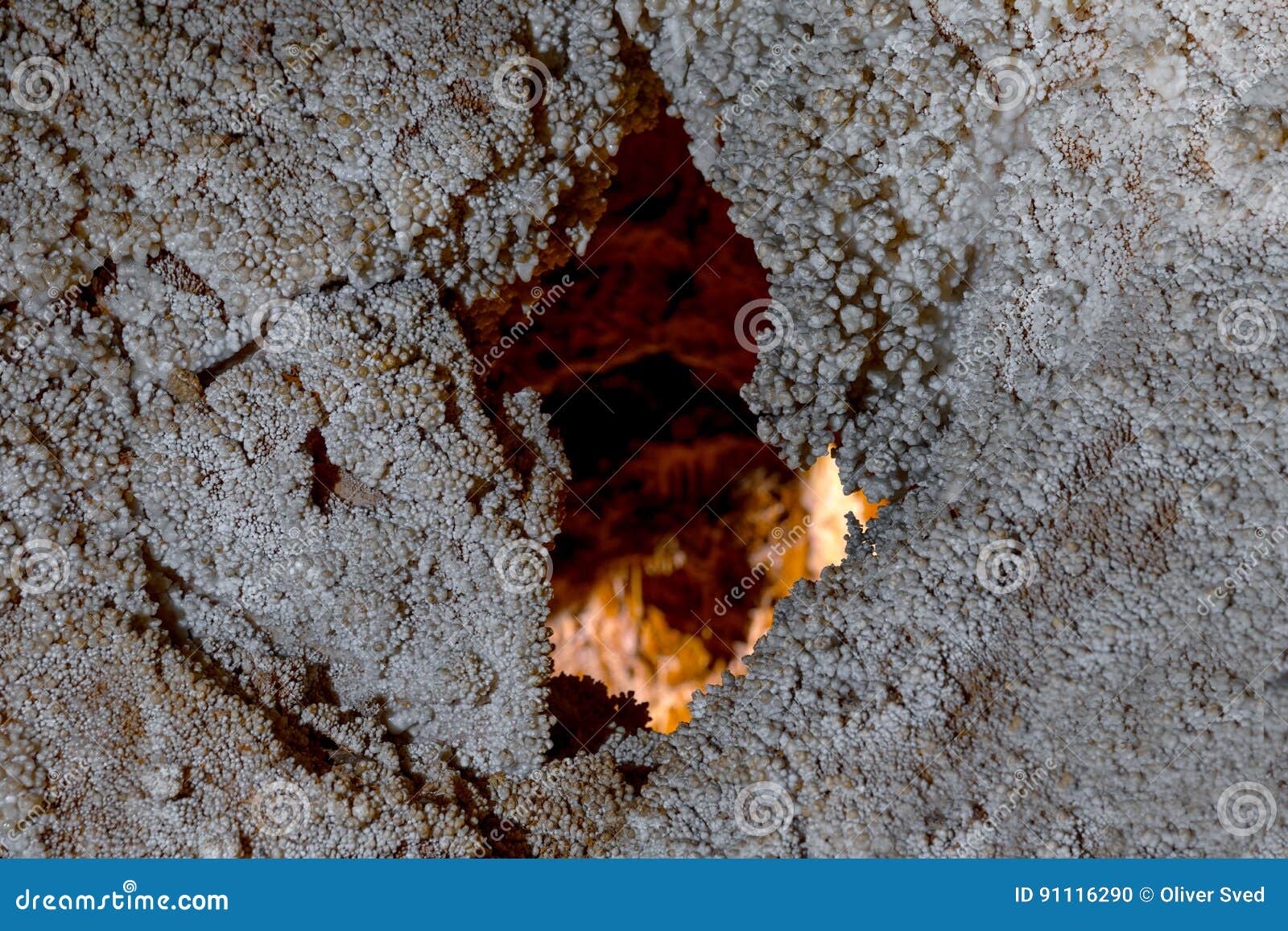 Large Hole in the Wall of a Cave Stock Photo - Image of glowing, hole ...