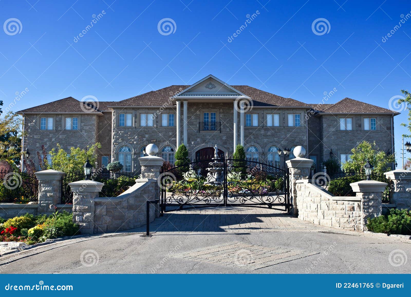 Large Home stock image. Image of yard, structure, back - 22461765