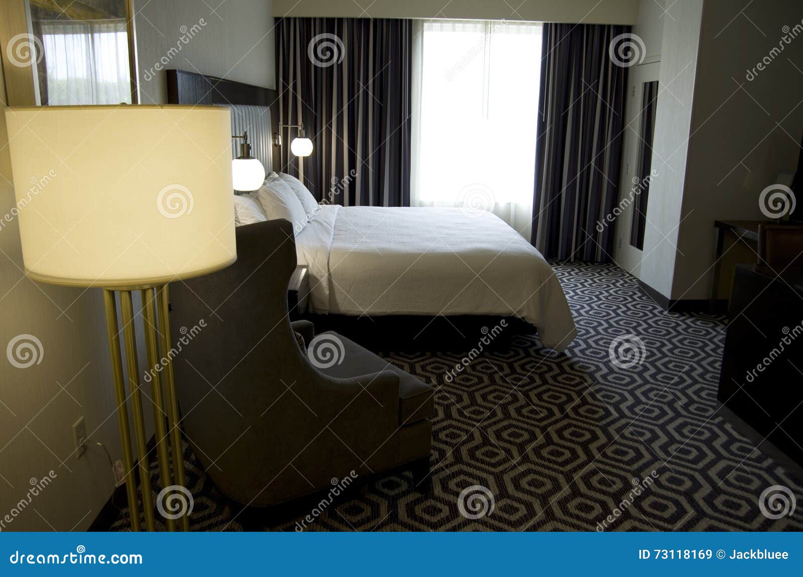 Large hotel room stock image. Image of lighting, nice - 73118169