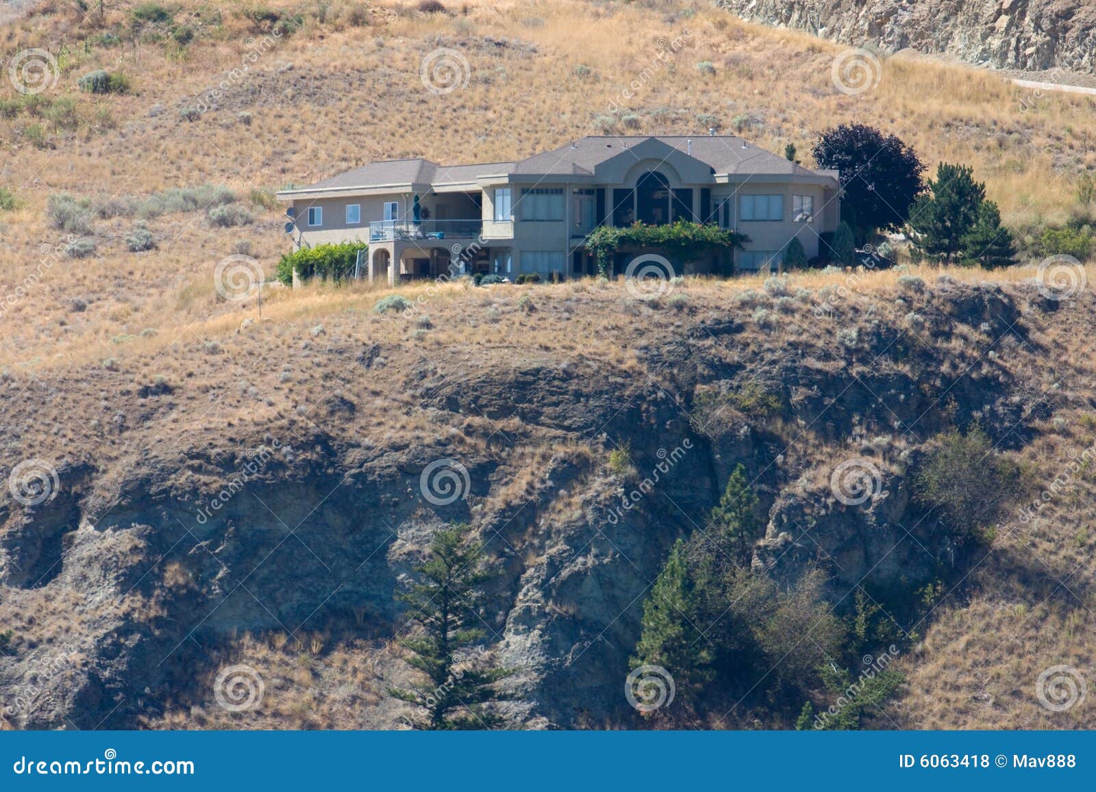Large house on a hill stock photo. Image of desert, luxury - 6063418