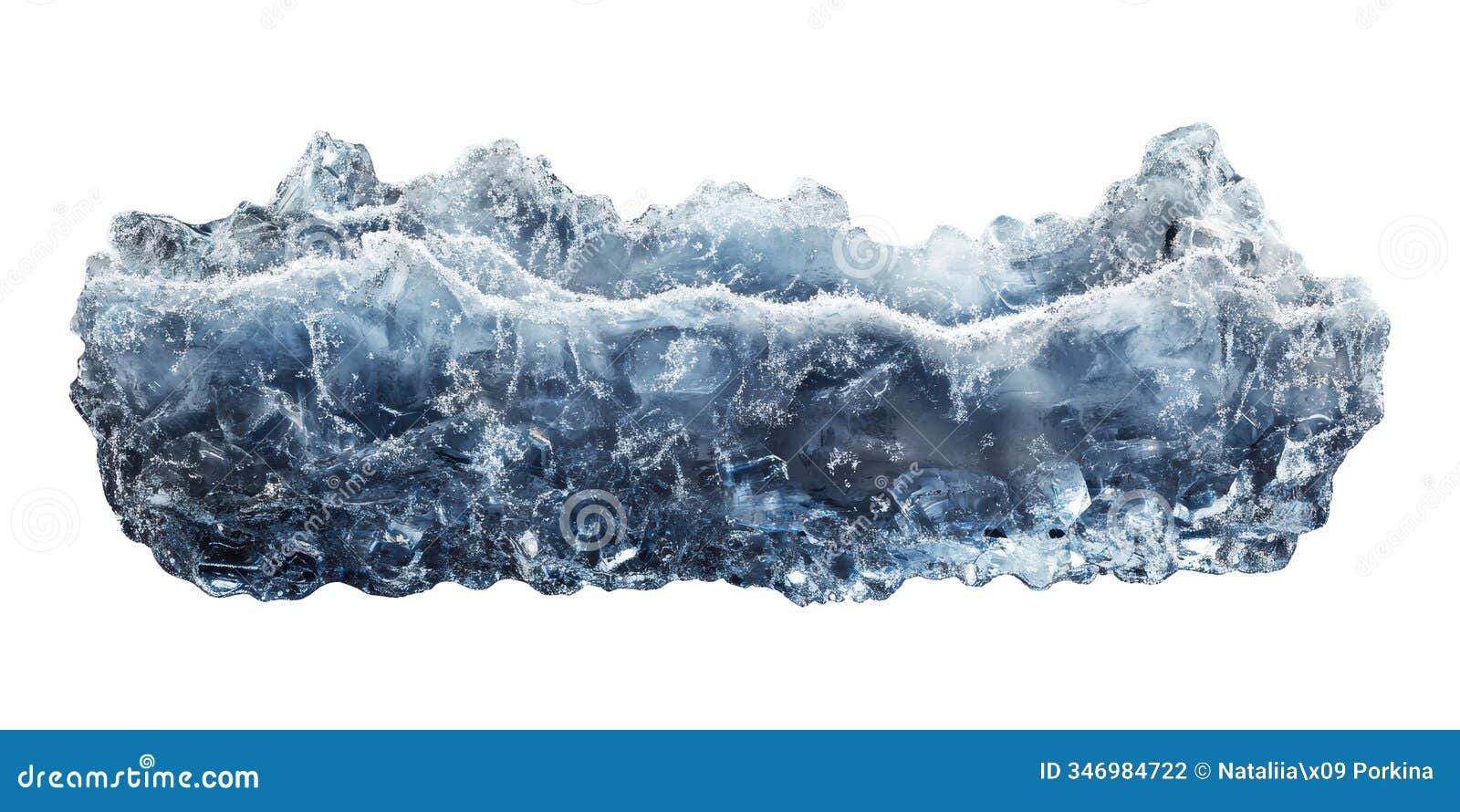 Large Ice Shard Cluster with Jagged Edges Isolated on Transparent ...