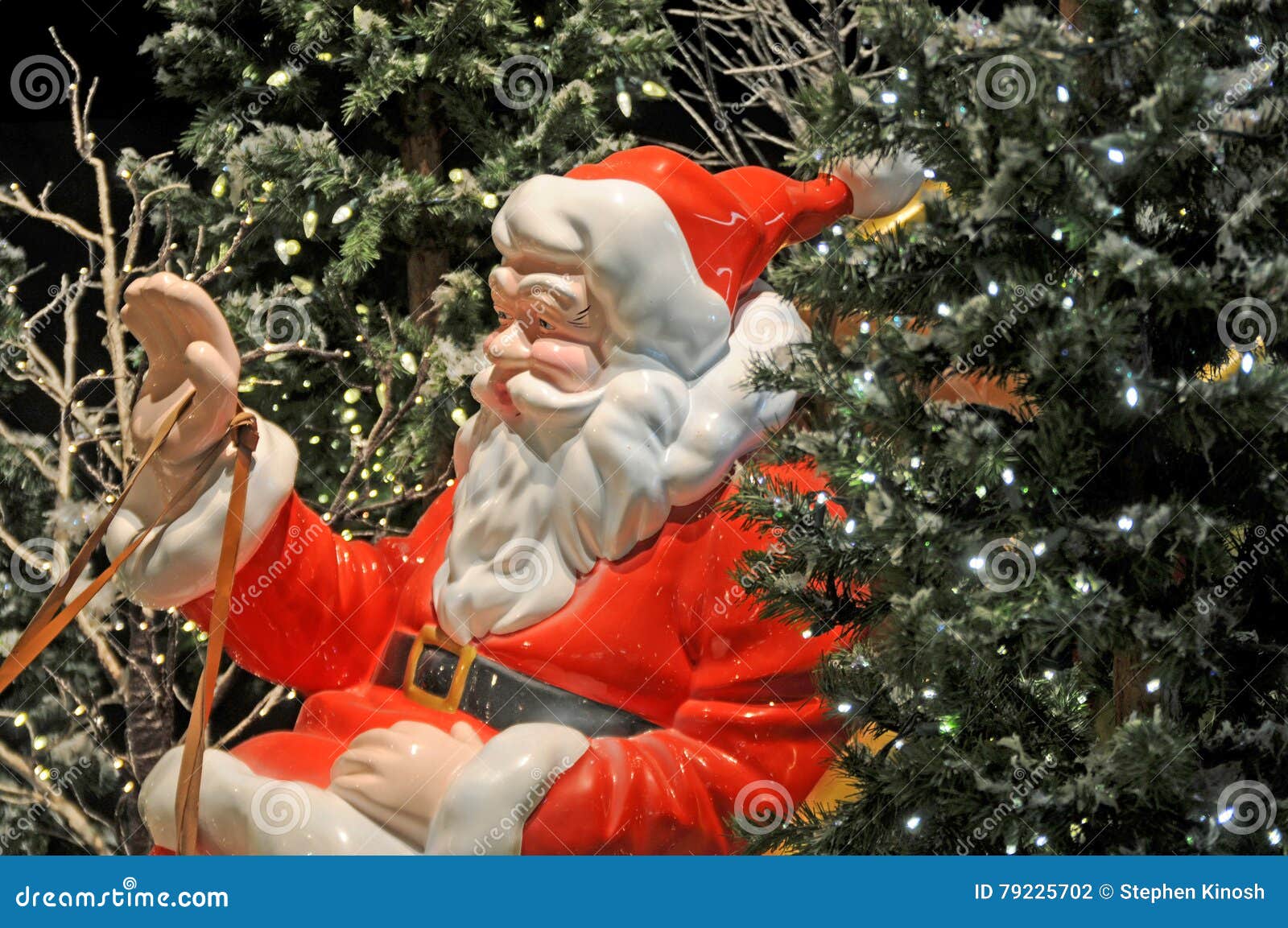 Large Indoor Santa Christmas Display Stock Photo - Image of santa ...