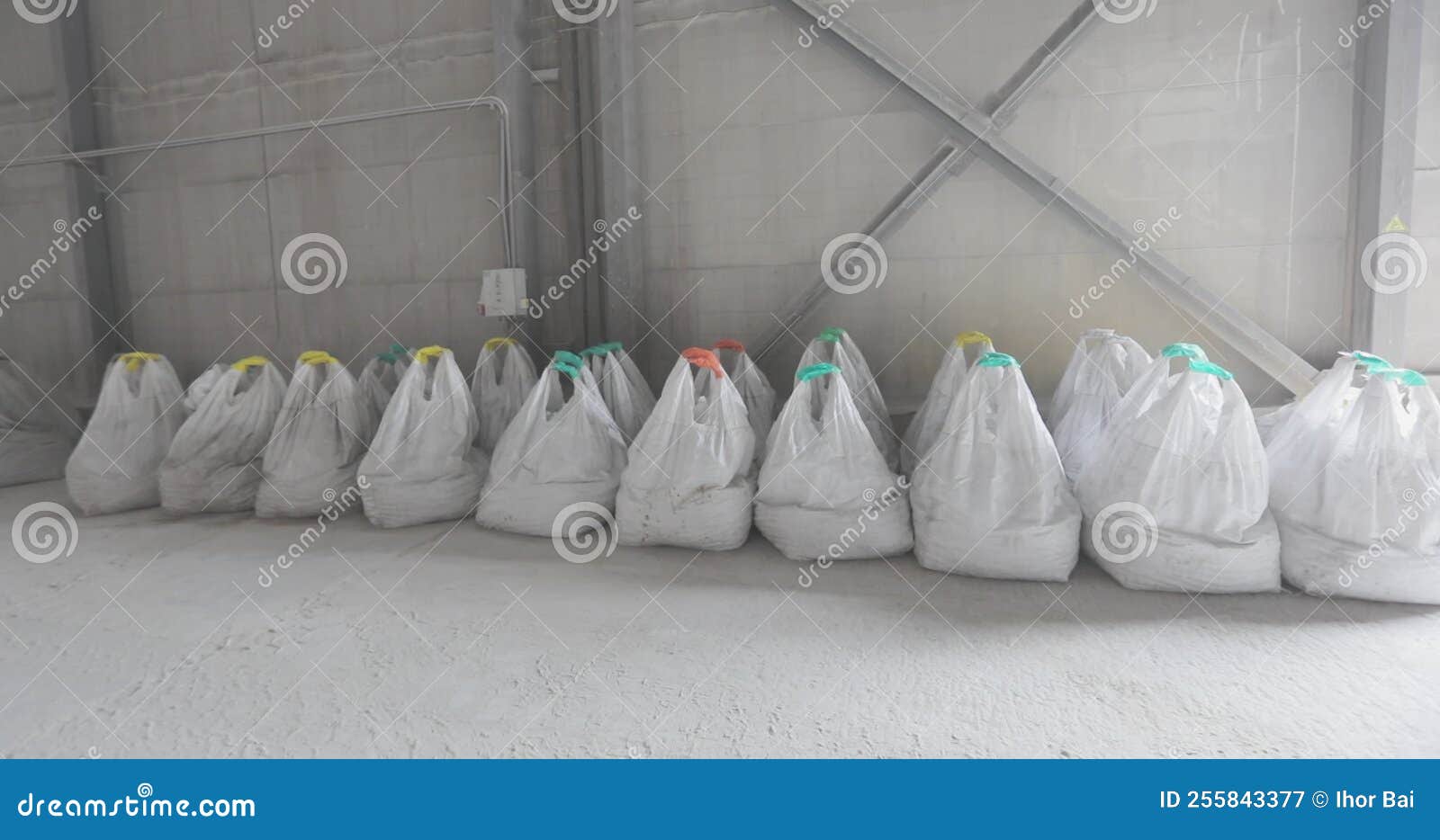 Large Industrial Bags for Heavy Loads. Warehouse with Bulk Bag Stock ...