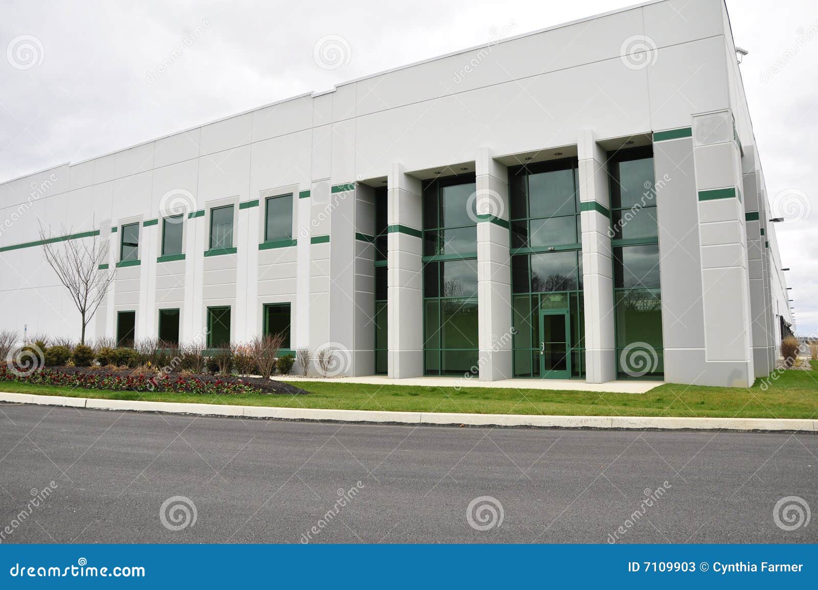 Large industrial building stock image. Image of contemporary - 7109903