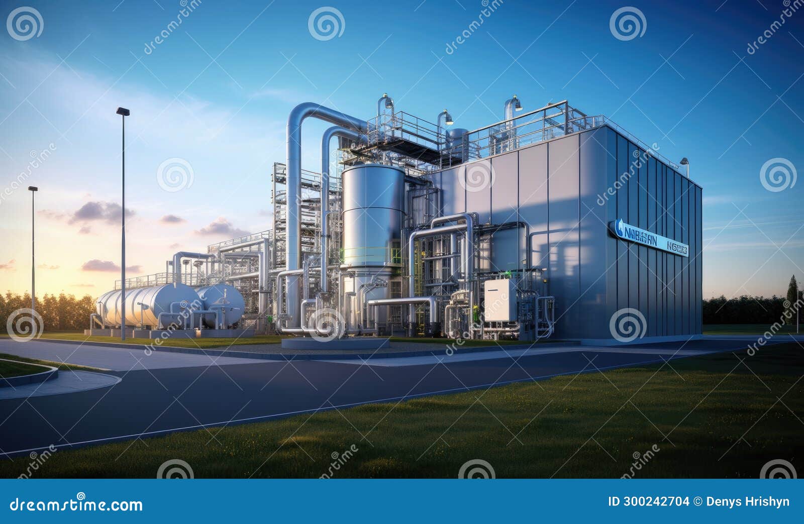 An Impressive Industrial Structure with an Array of Pipework Stock ...