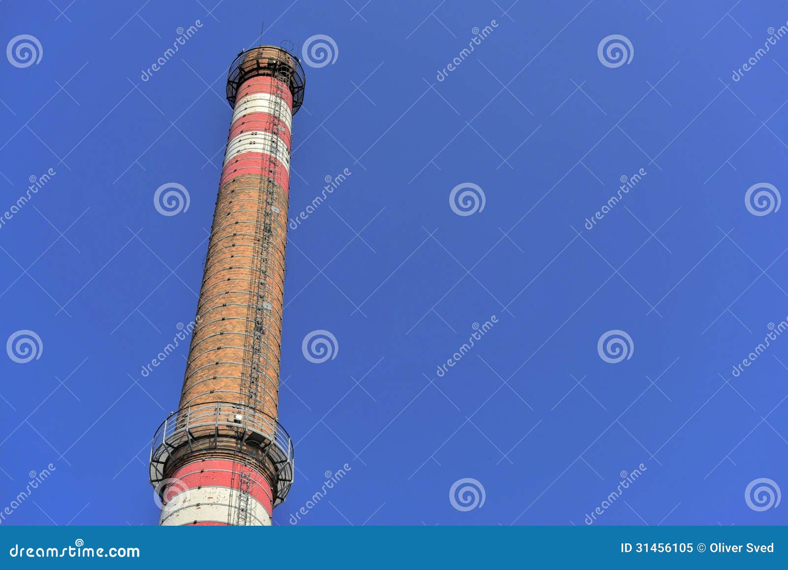 Large industrial chimney stock image. Image of architecture - 31456105