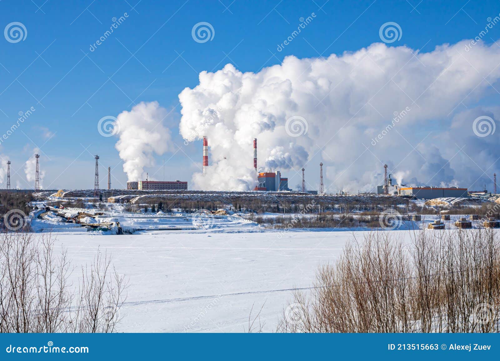 Large industrial complex stock image. Image of chemical - 213515663