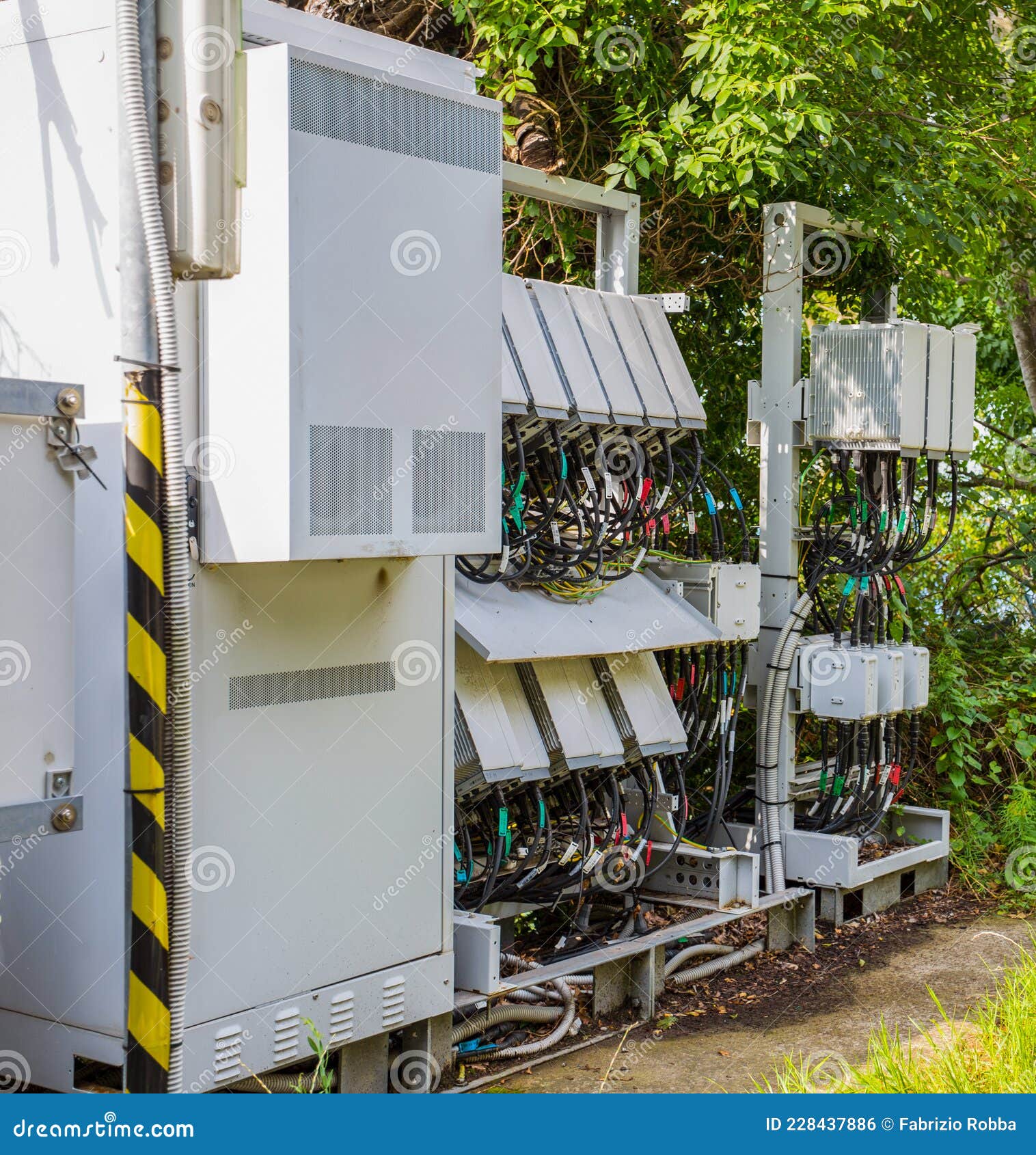 A Large Industrial Electrical Cabinet Outdoors Stock Photo - Image of ...